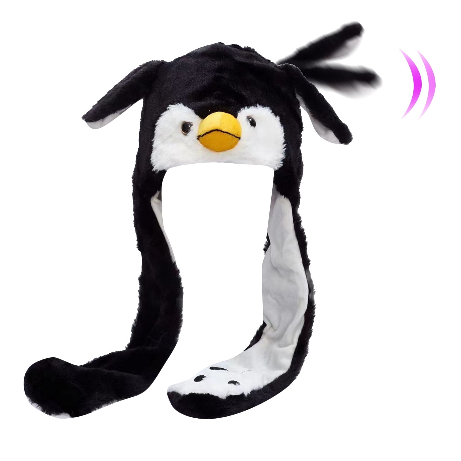 Kids Animal Hat With Plush Moving Ears Jumping Beating Hat Dress Up ...