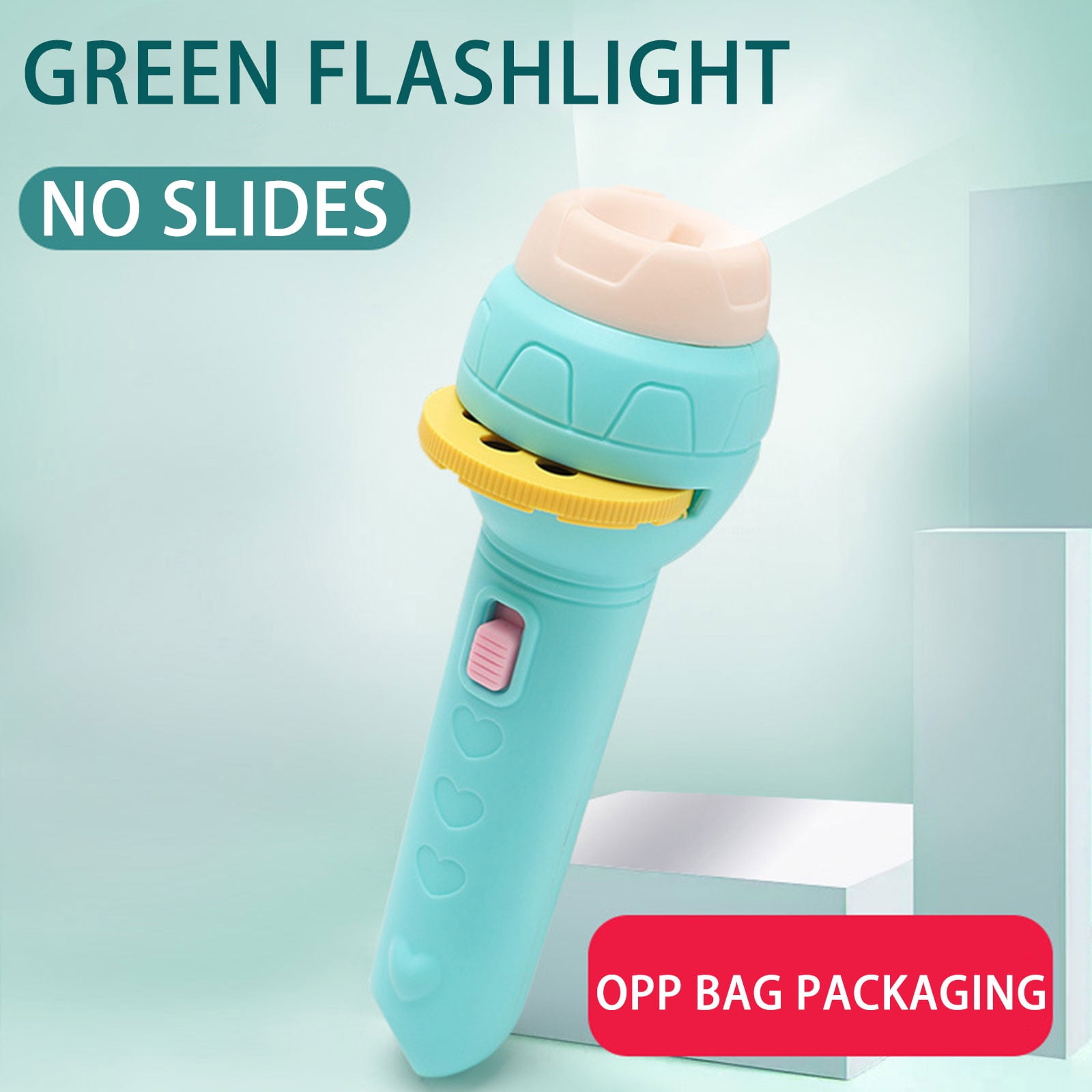 Kids Animal Projection Flashlight with 3 Slides, Educational ...