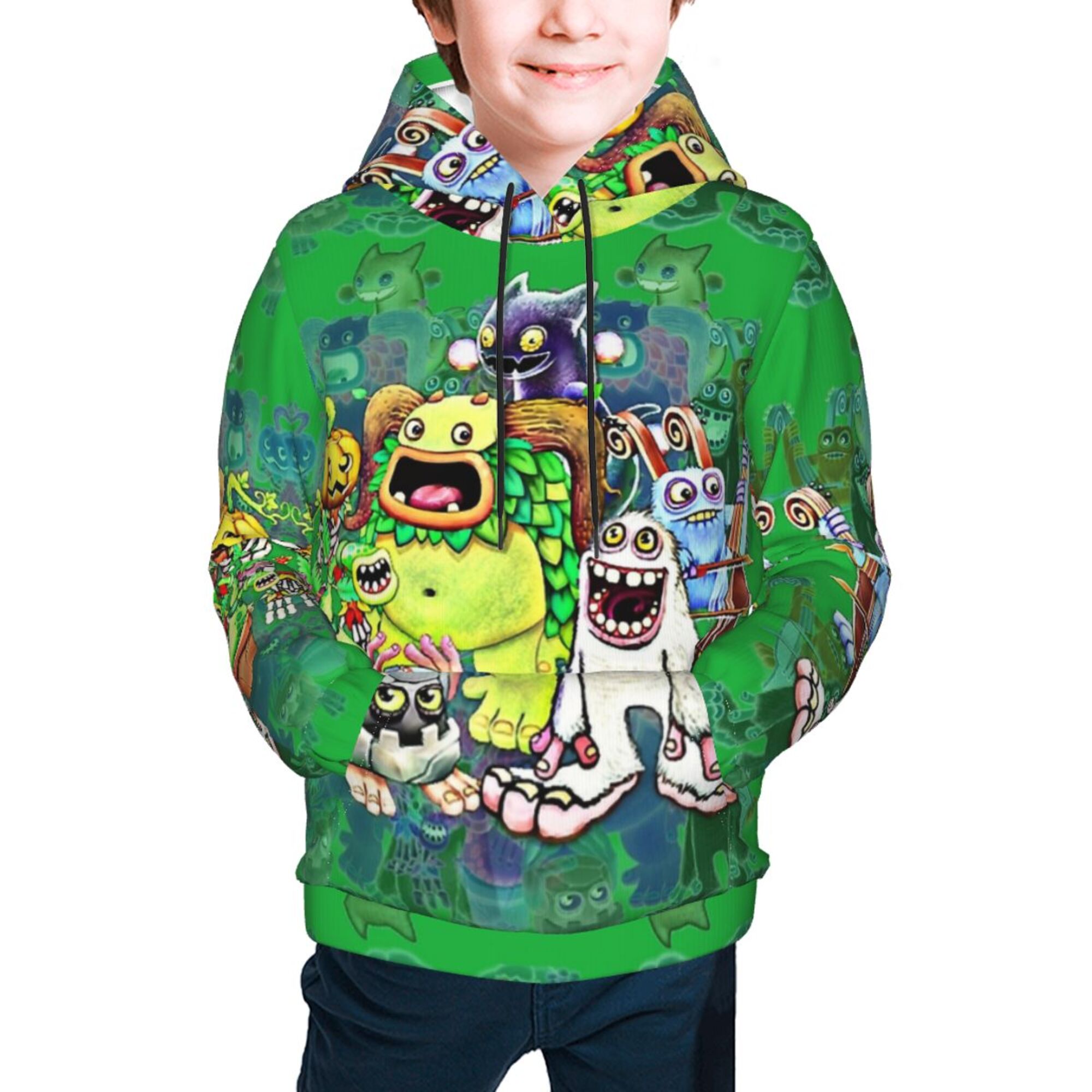 Kids Anime My Singing Monster Hoodie Novelty 3D printed Hooded Pullover ...