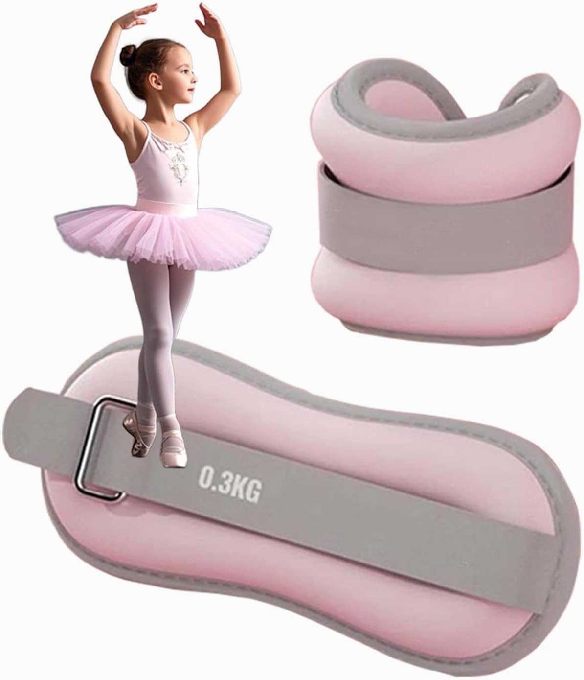Kids Ankle and Wrist Weights - 0.5KG Leg Weights Set, Comfortable Iron ...