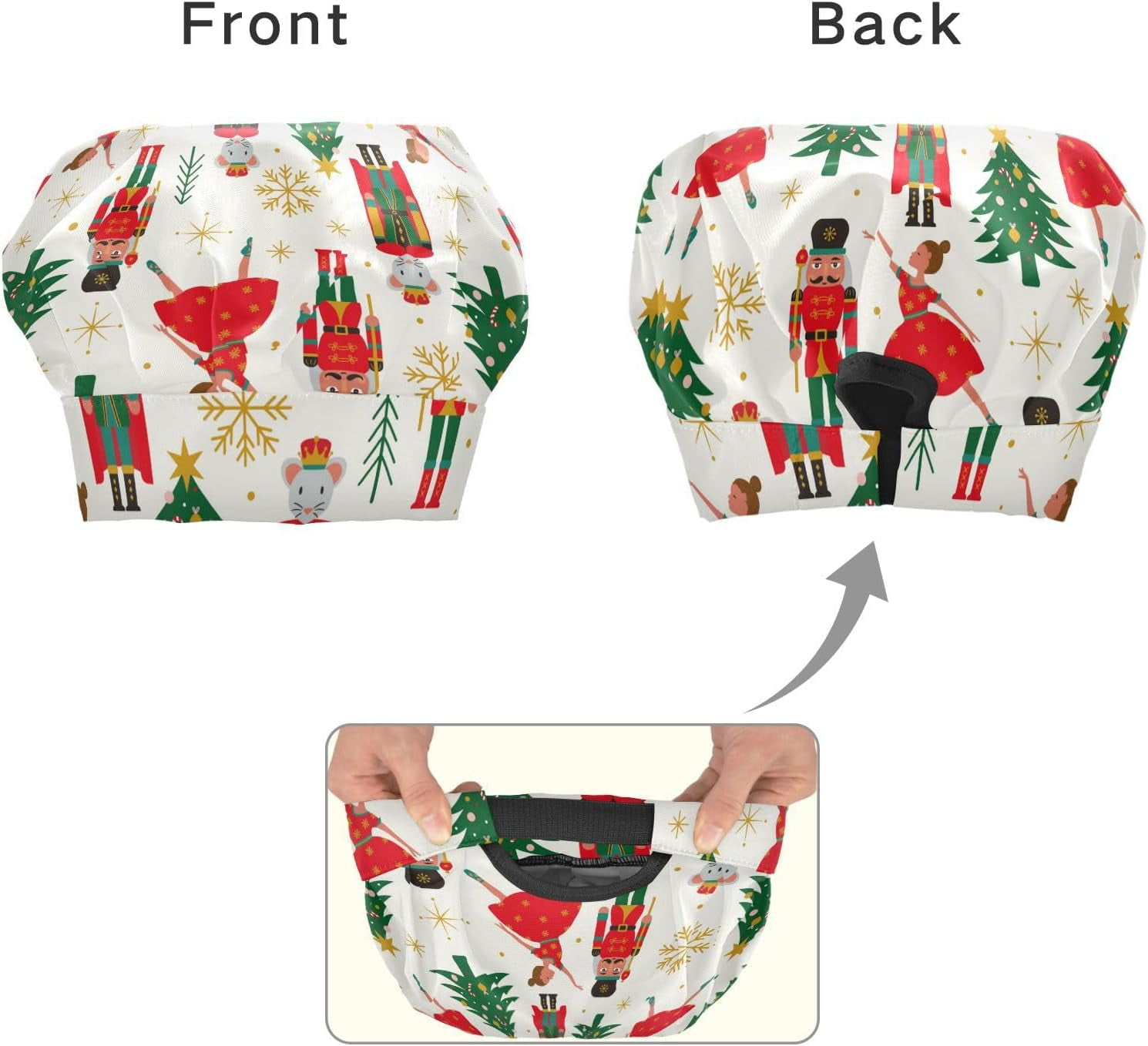 Kids Aprons Functional Christmas Tree Nutcracker Adjustable Child Apron ...