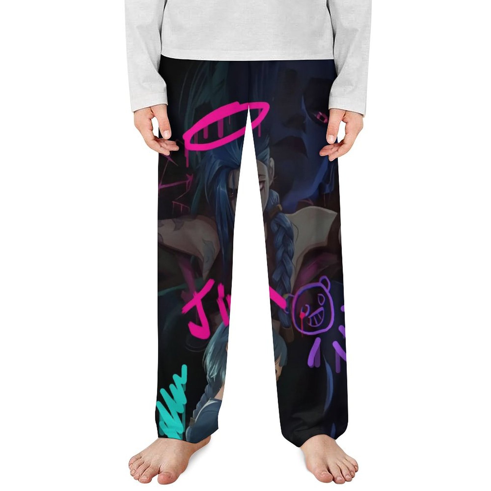Kids Arc-Ane Pajama Pants Cartoon Long Pj Pants Cute Elastic Waist ...