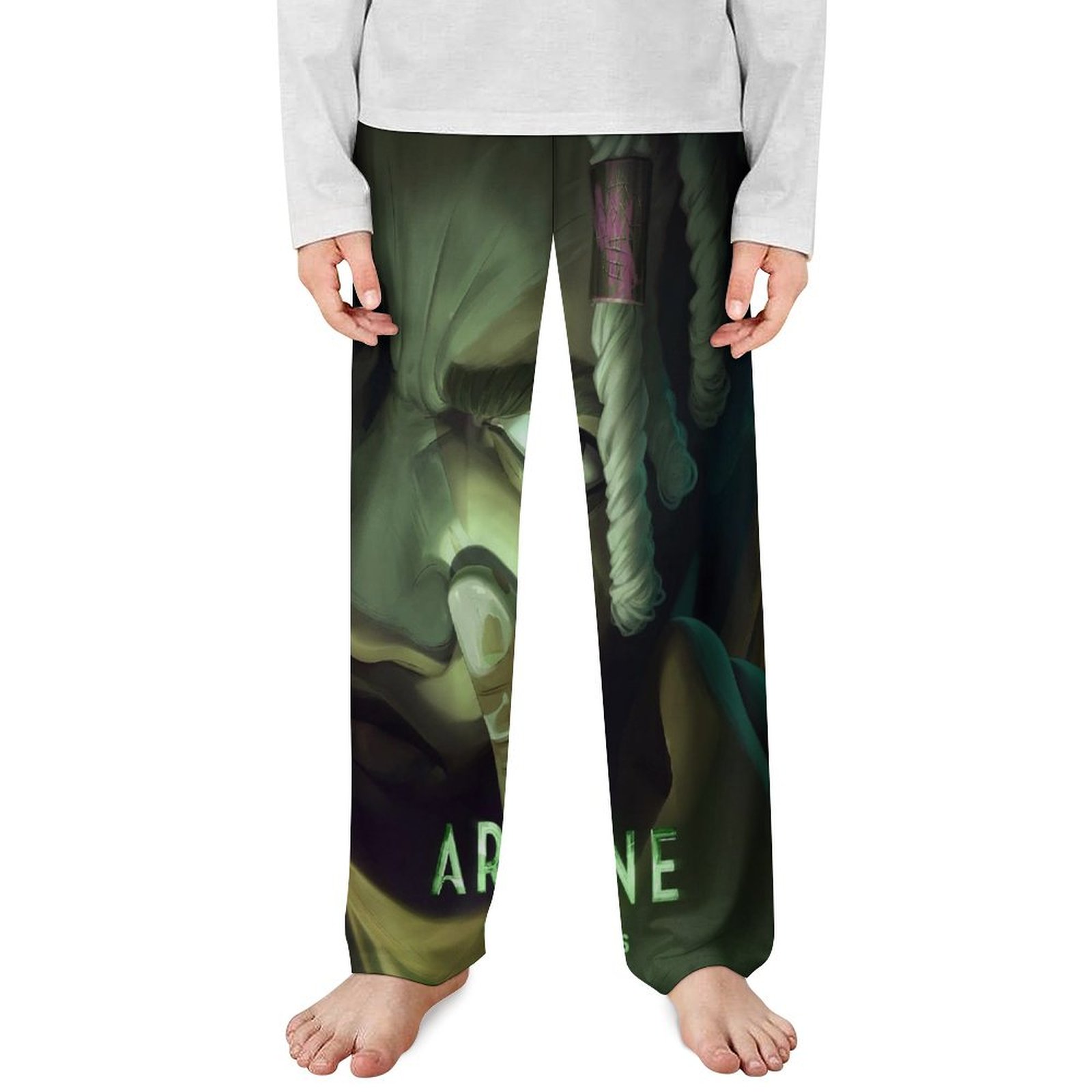 Kids Arc-Ane Pajama Pants Cartoon Long Pj Pants Cute Elastic Waist ...