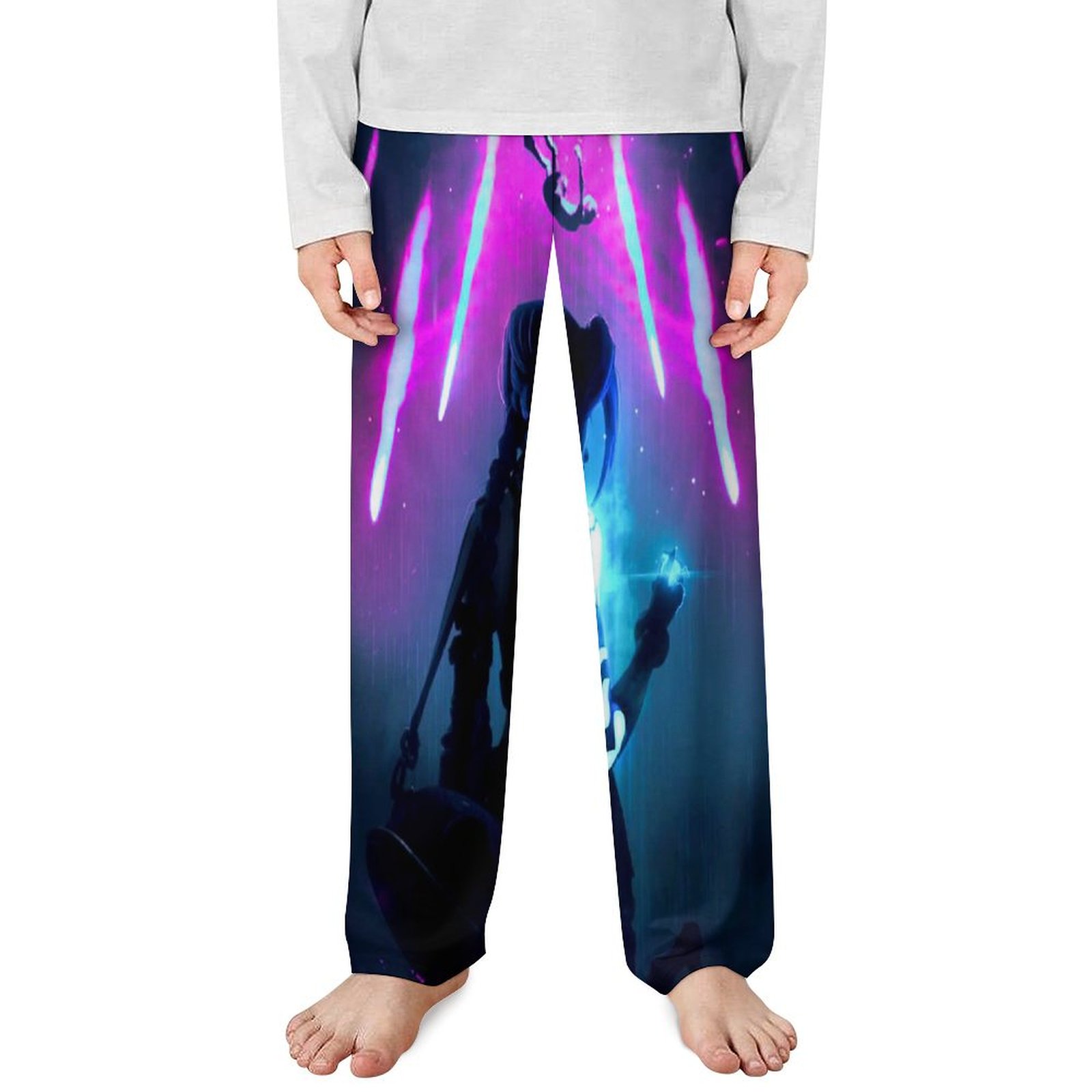 Kids Arc-Ane Pajama Pants Cartoon Long Pj Pants Cute Elastic Waist ...