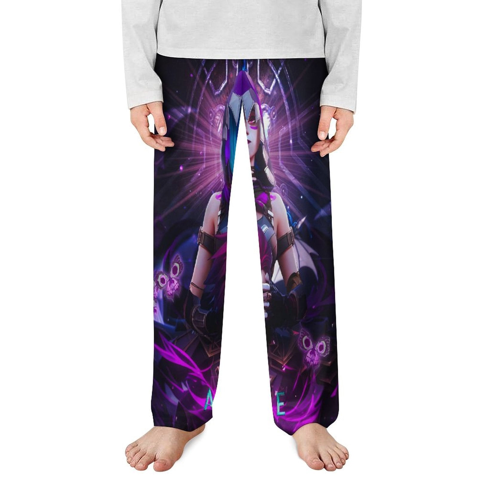 Kids Arc-Ane Pajama Pants Cartoon Long Pj Pants Cute Elastic Waist ...
