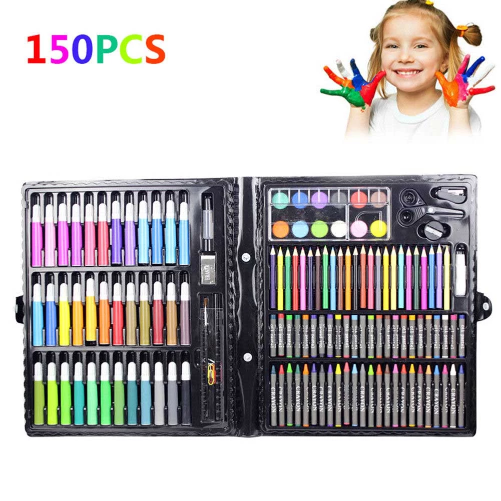 Kids Art Drawing Kits, Portable Painting & Drawing Art Kit with Oil ...
