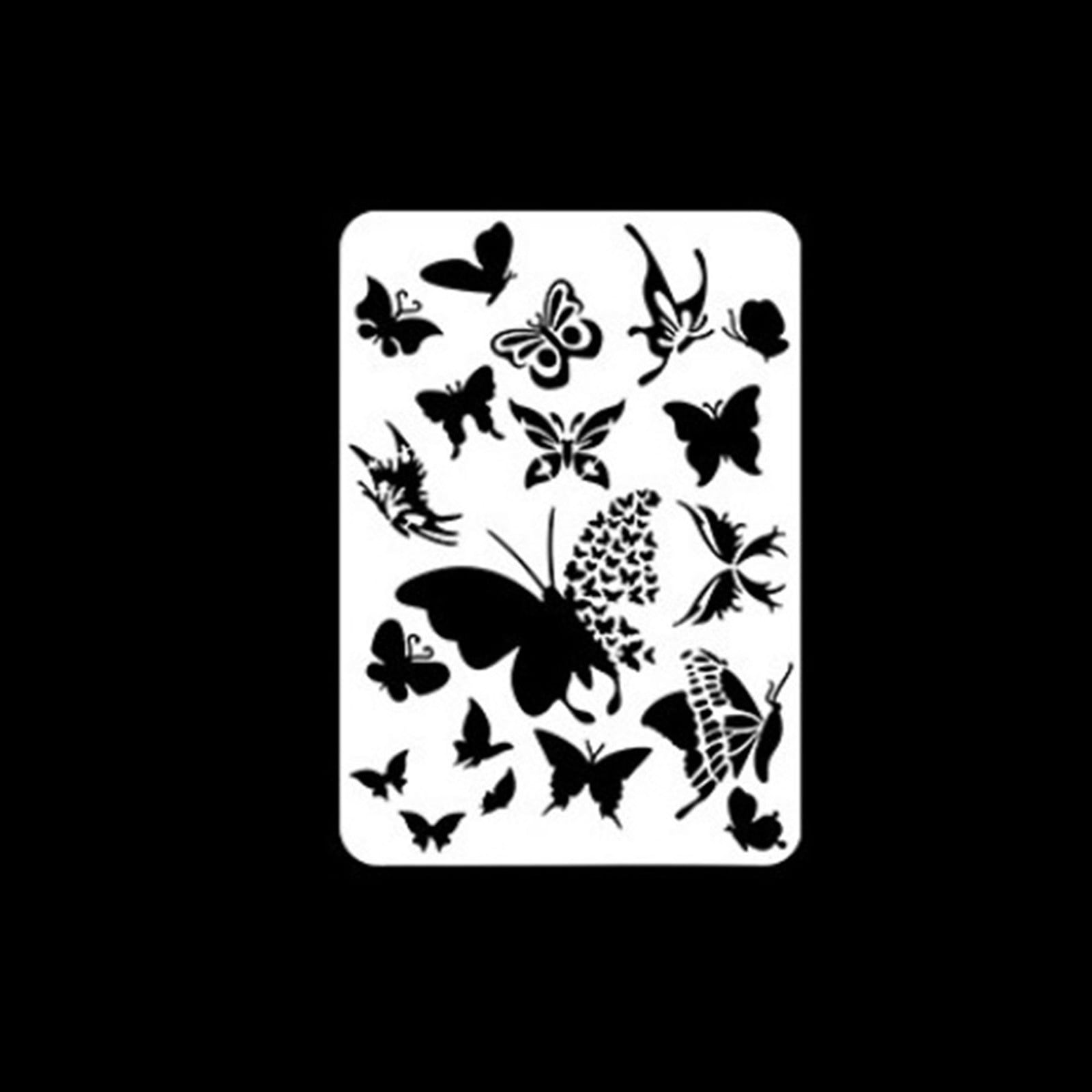 Kids Art Drawing Stencil Template Set - Finger Painting Guide Ruler for ...