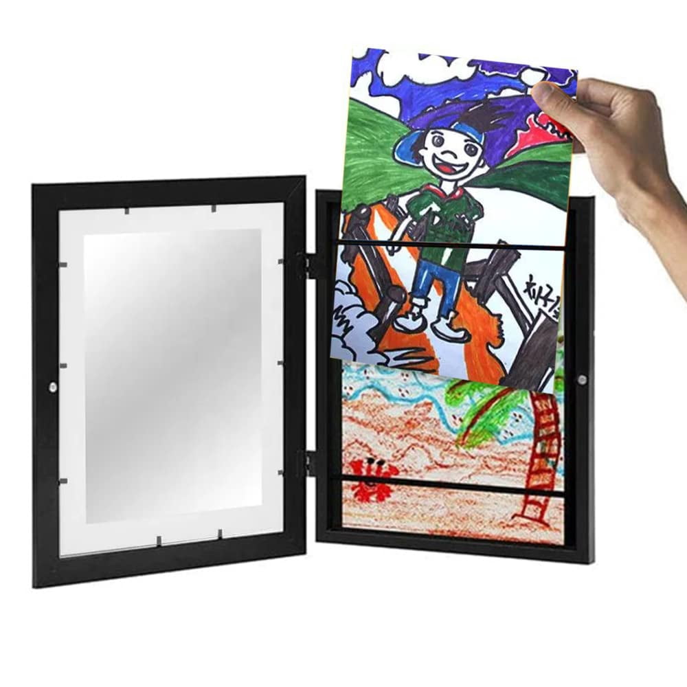 Kids Art Frame | 10" X 13.5" Kids Art Frames Front Opening Holds 150 ...