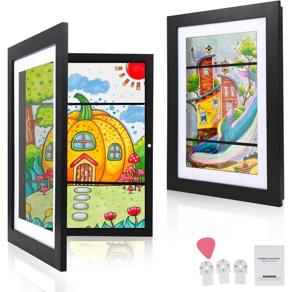 Kids Art Frame,2PCS Kids Artwork Frames Changeable Children Art ...