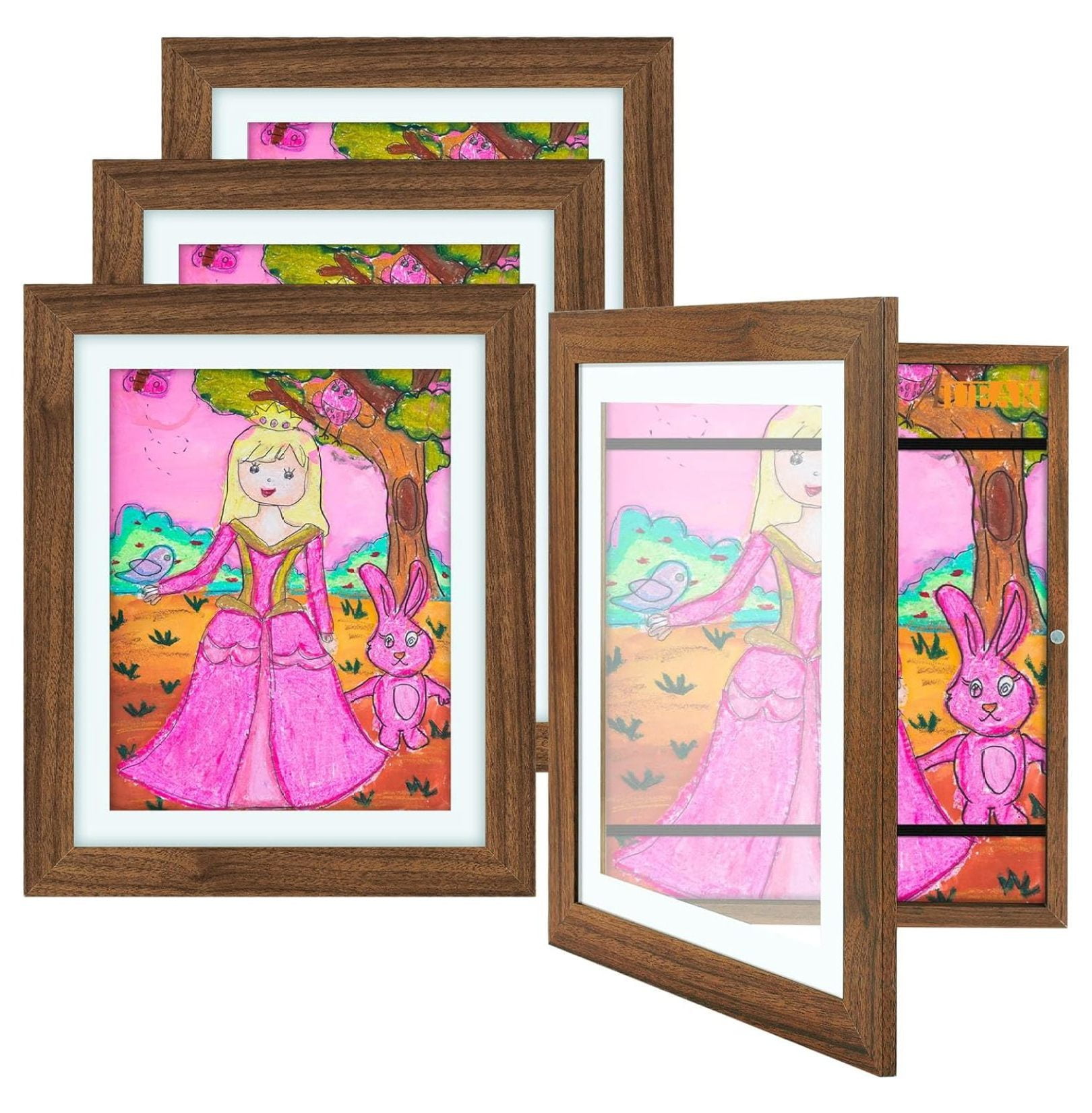 , Kids Art Frames 10x12.5, Horizontal and Vertical Display, Front ...