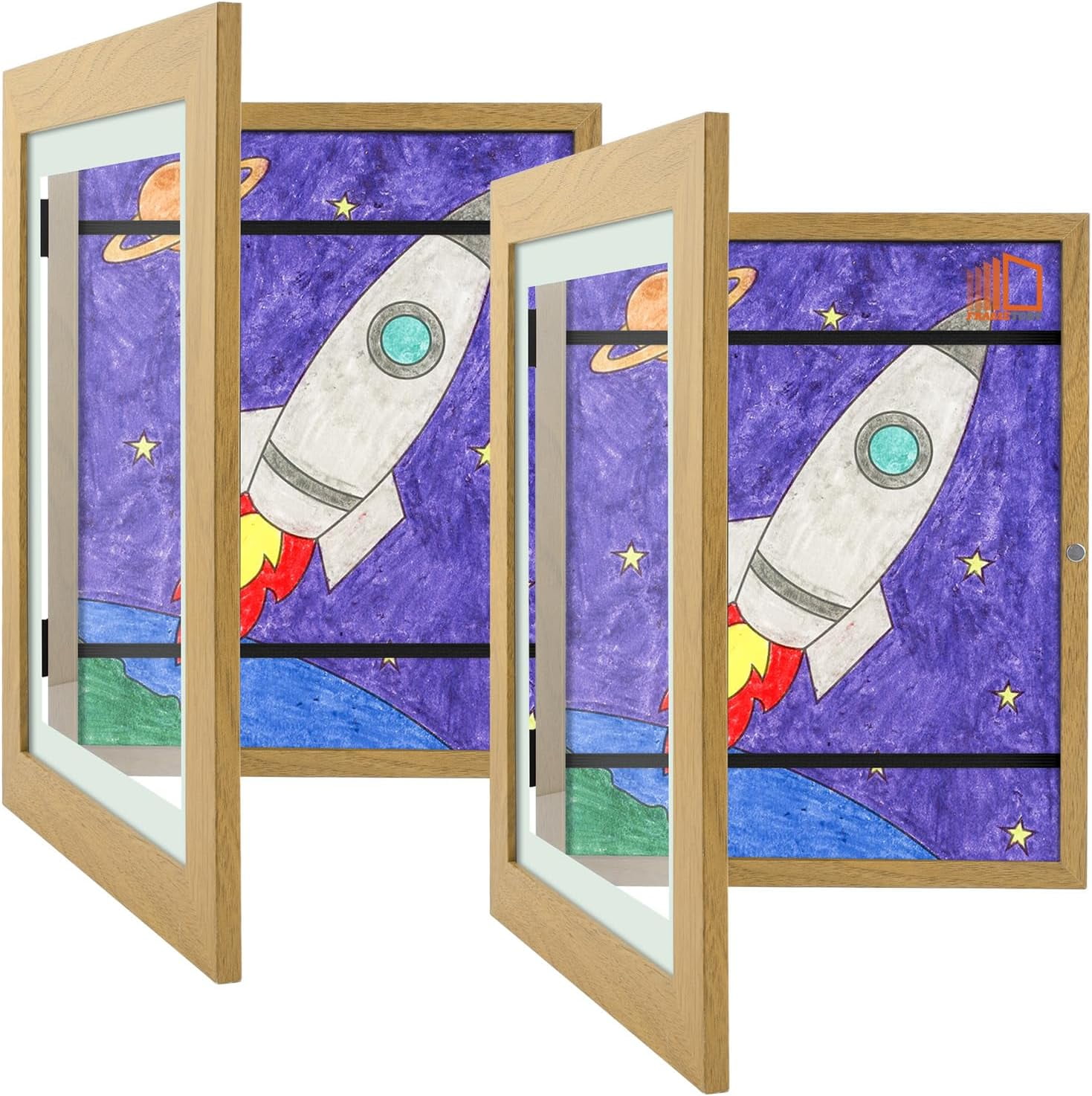 Kids Art Frames, 8.5x11 Front Opening Kids Artwork Frames Changeable ...