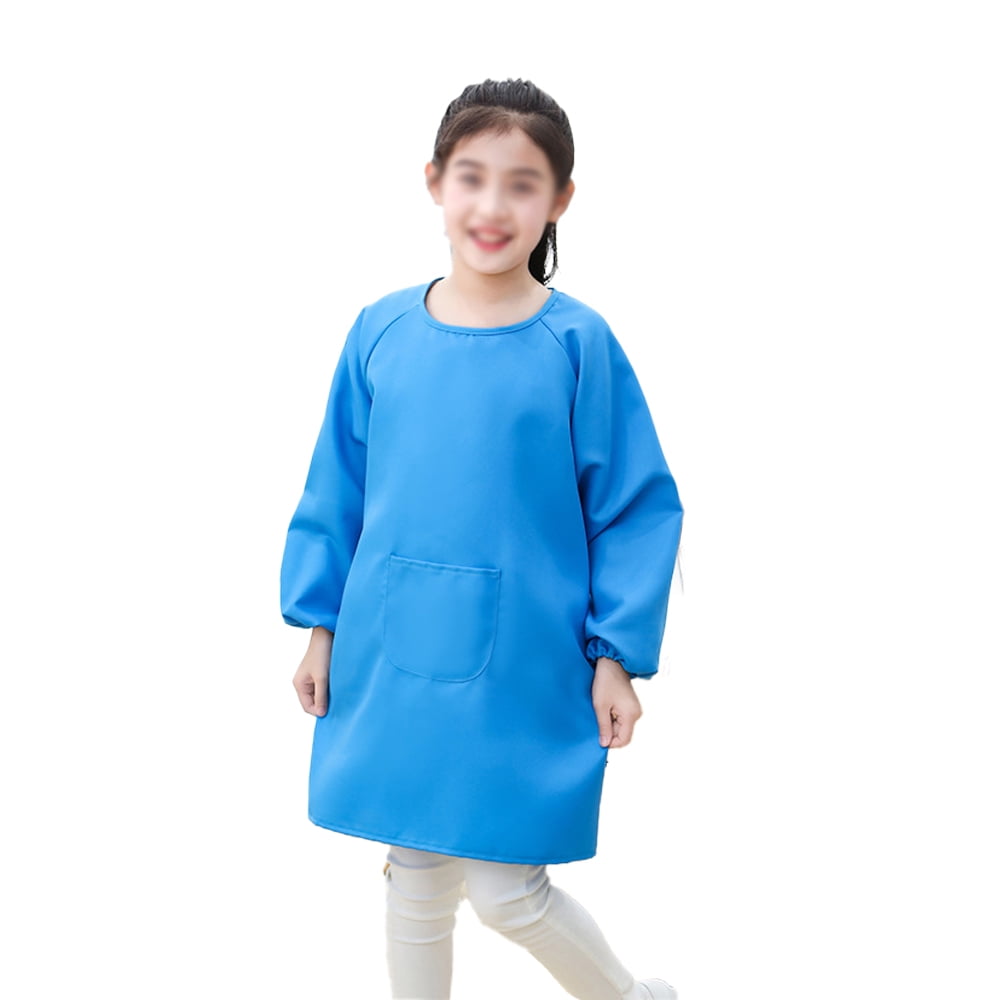 Kids Art Smocks, Waterproof Artist Painting Aprons for Children,blue ...