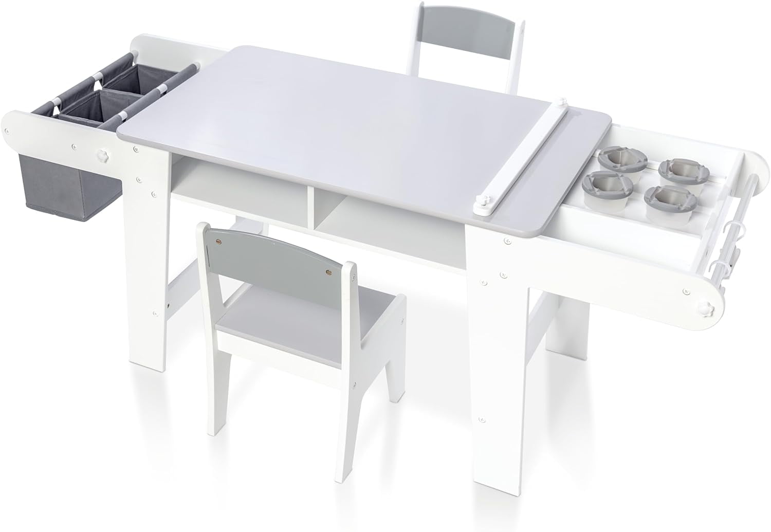 Kids Art Table Set with Chairs for Playroom, Toddler Craft and Play ...