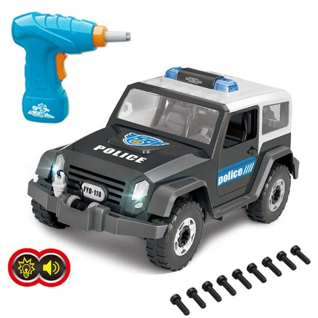 Kids Assembly Model Car Kit Kids Drill Screws Toys Building Car With ...