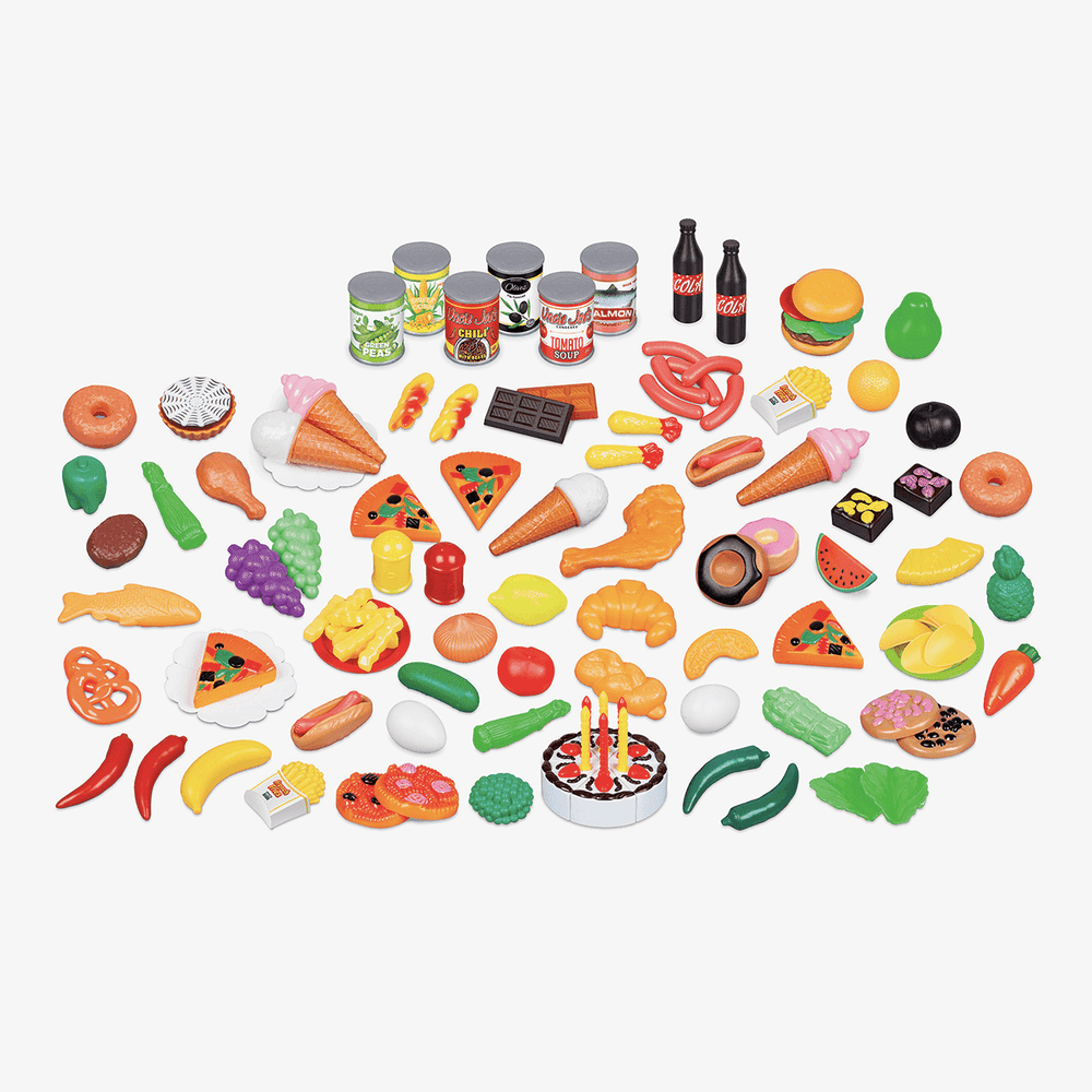 Kids Assorted Food Playset [130 Piece] - Walmart.com
