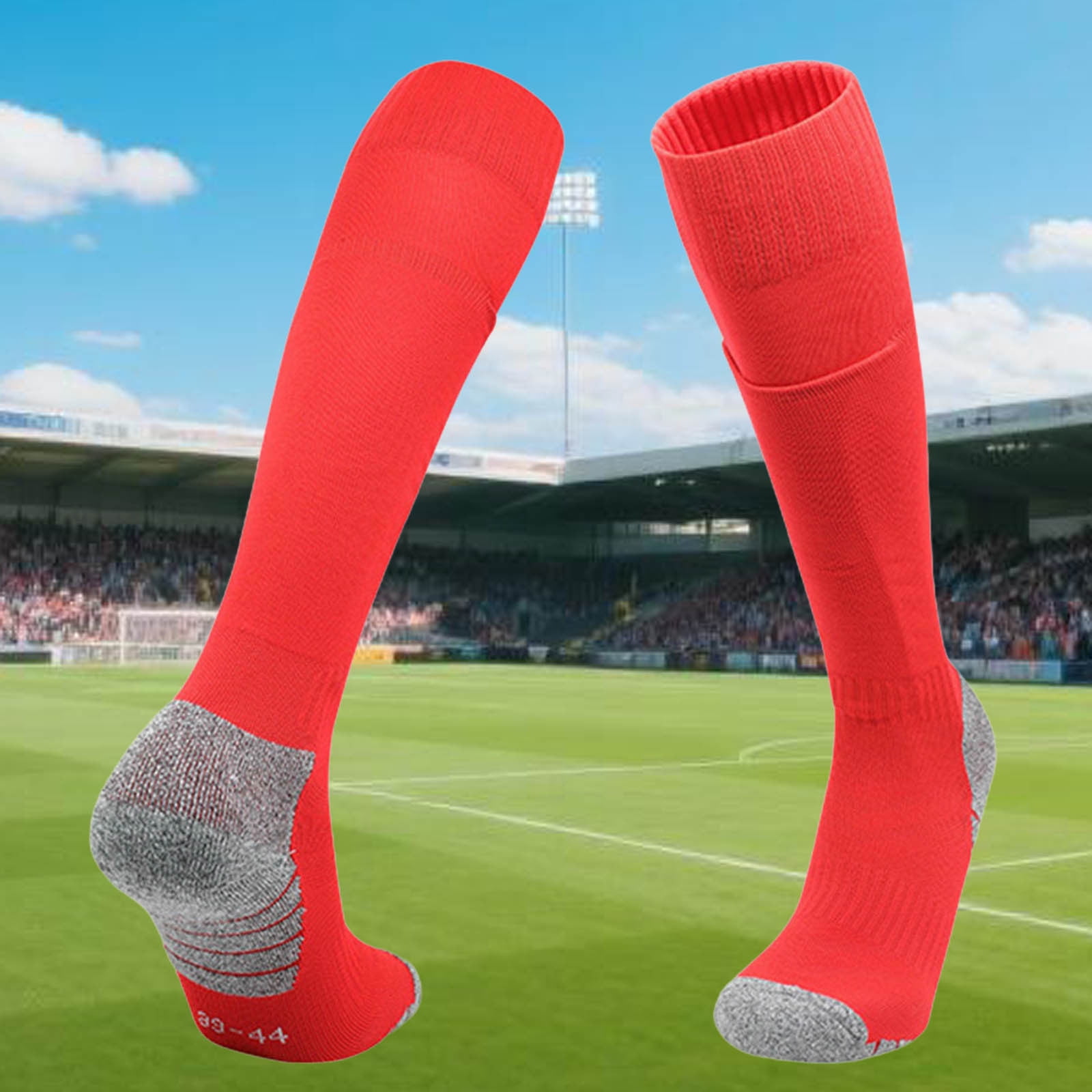Kids Athletic Soccer Socks, Knee High Socks for Youth Boys Girls Thick ...