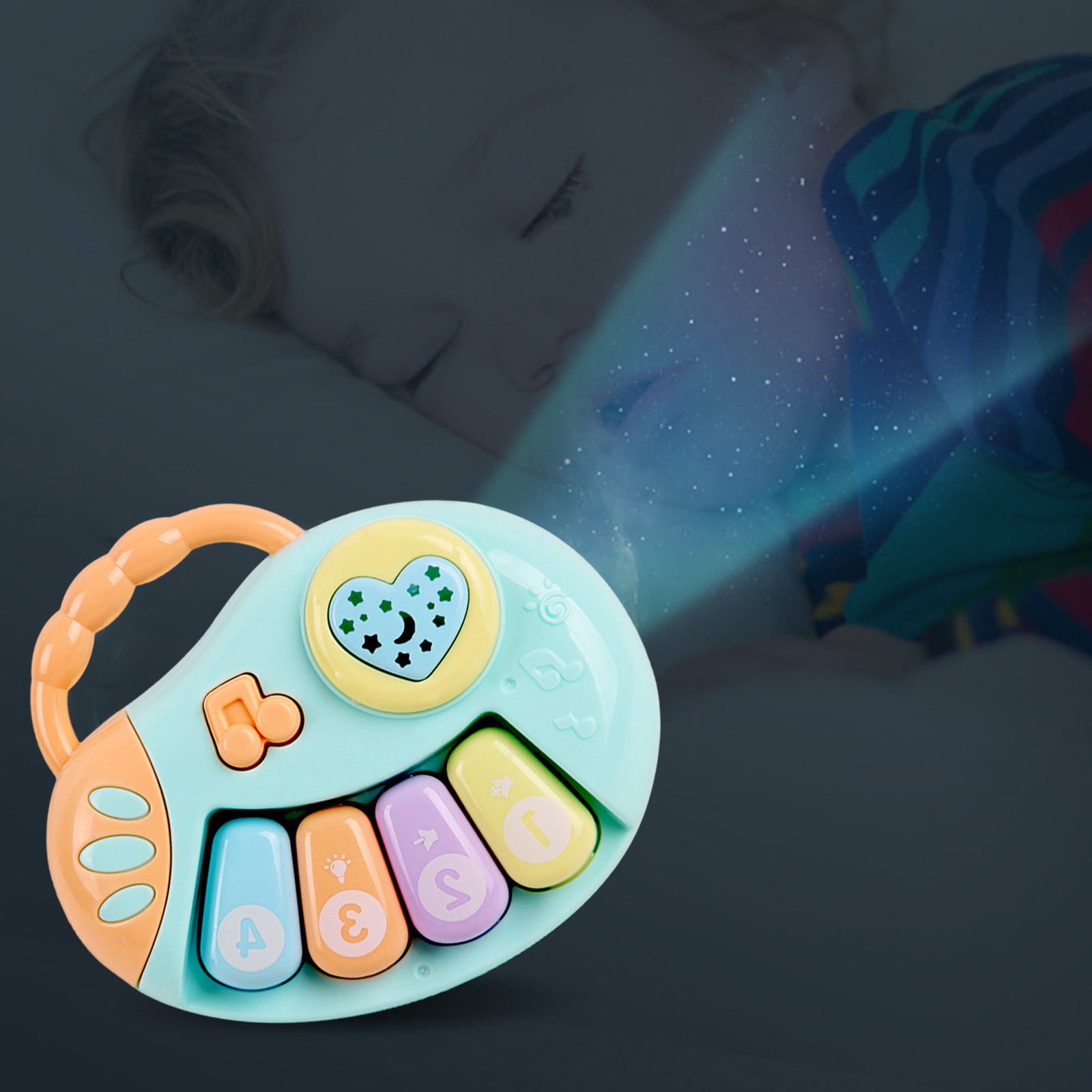 Kids Baby Light Up Electronic Piano Toy-Early Learning Musical Grasp ...