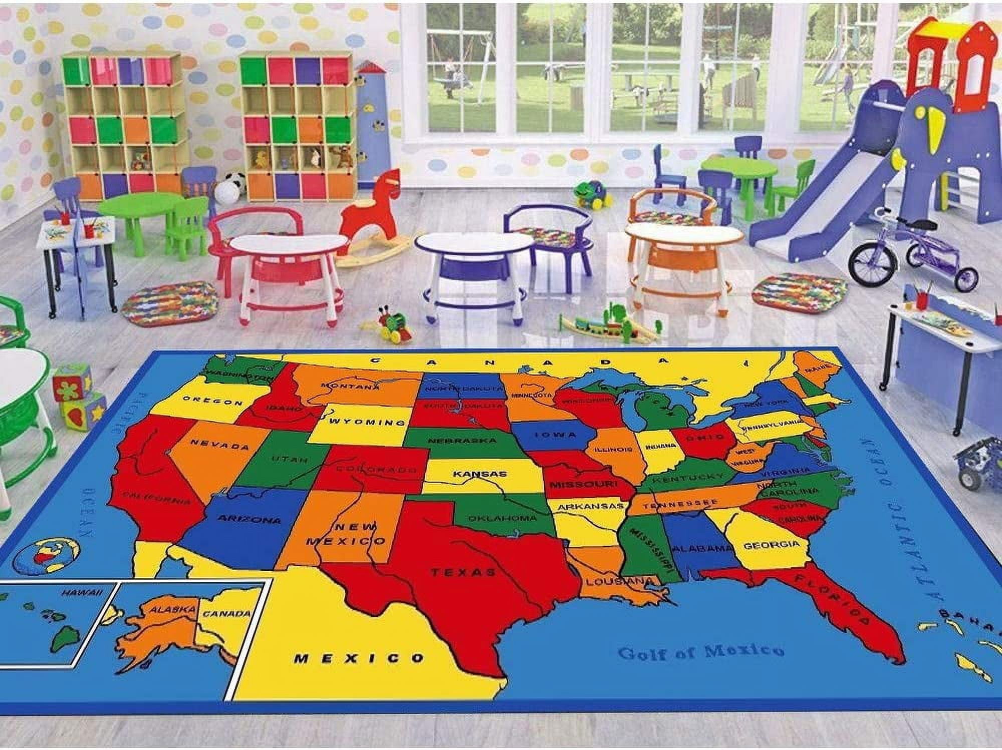 Kids/Baby Room/Daycare/Classroom/Playroom USA United States Map ...