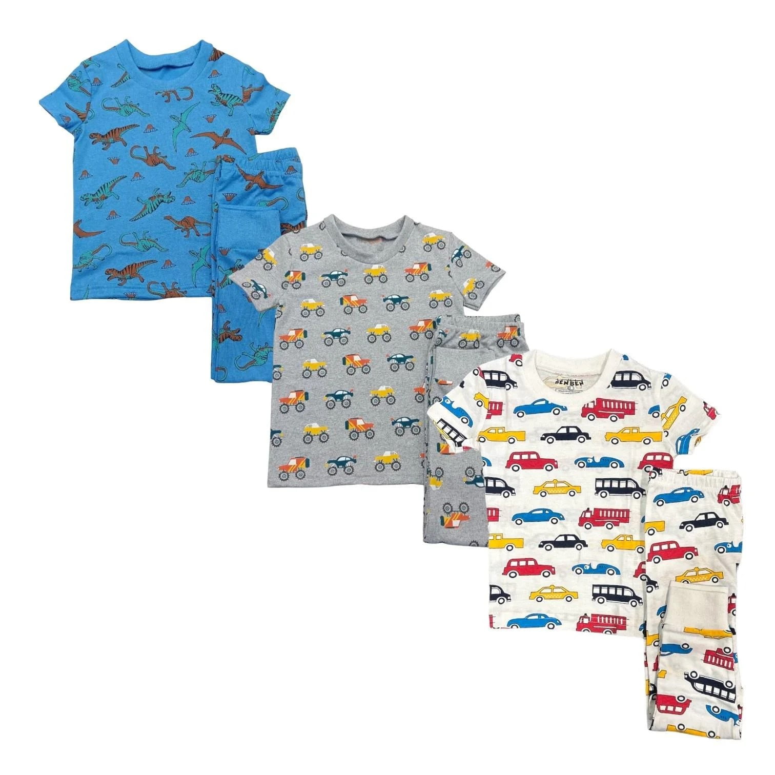 Kids Baby Toddler Boy Pajamas Set Clothes Sleepwear Snug Fit - 3 Pack ...