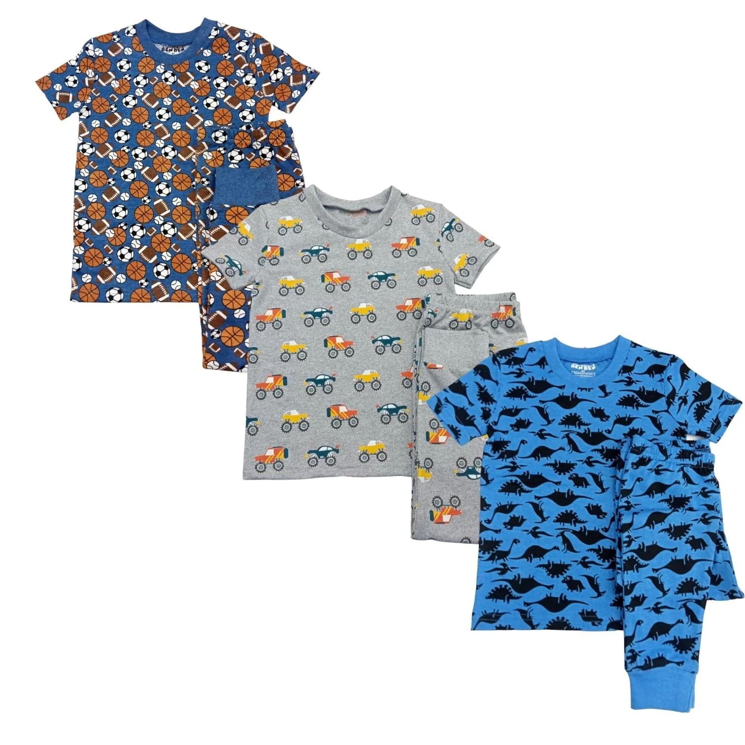 Kids Baby Toddler Boy Pajamas Set Clothes Sleepwear Snug Fit - 3 Pack ...