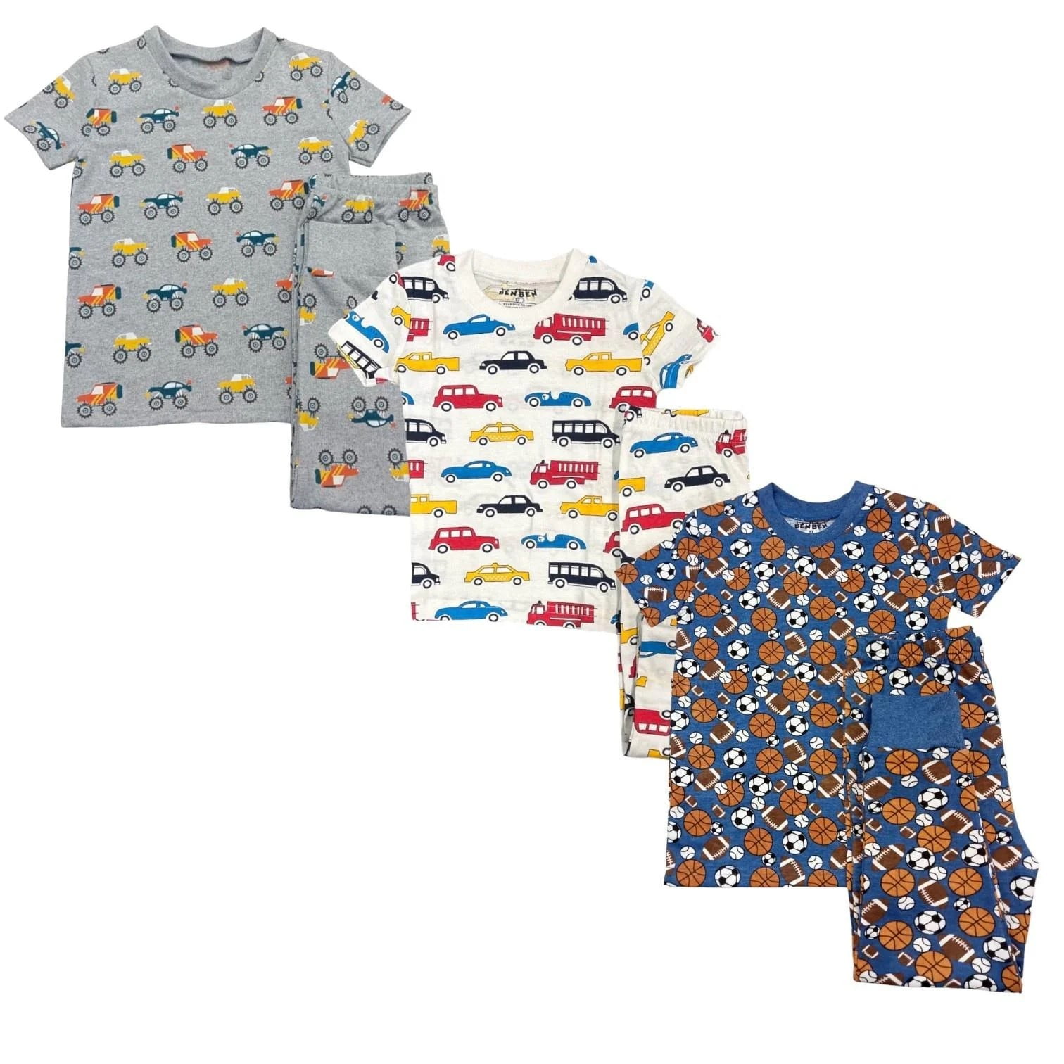 Kids Baby Toddler Boy Pajamas Set Clothes Sleepwear Snug Fit - 3 Pack ...