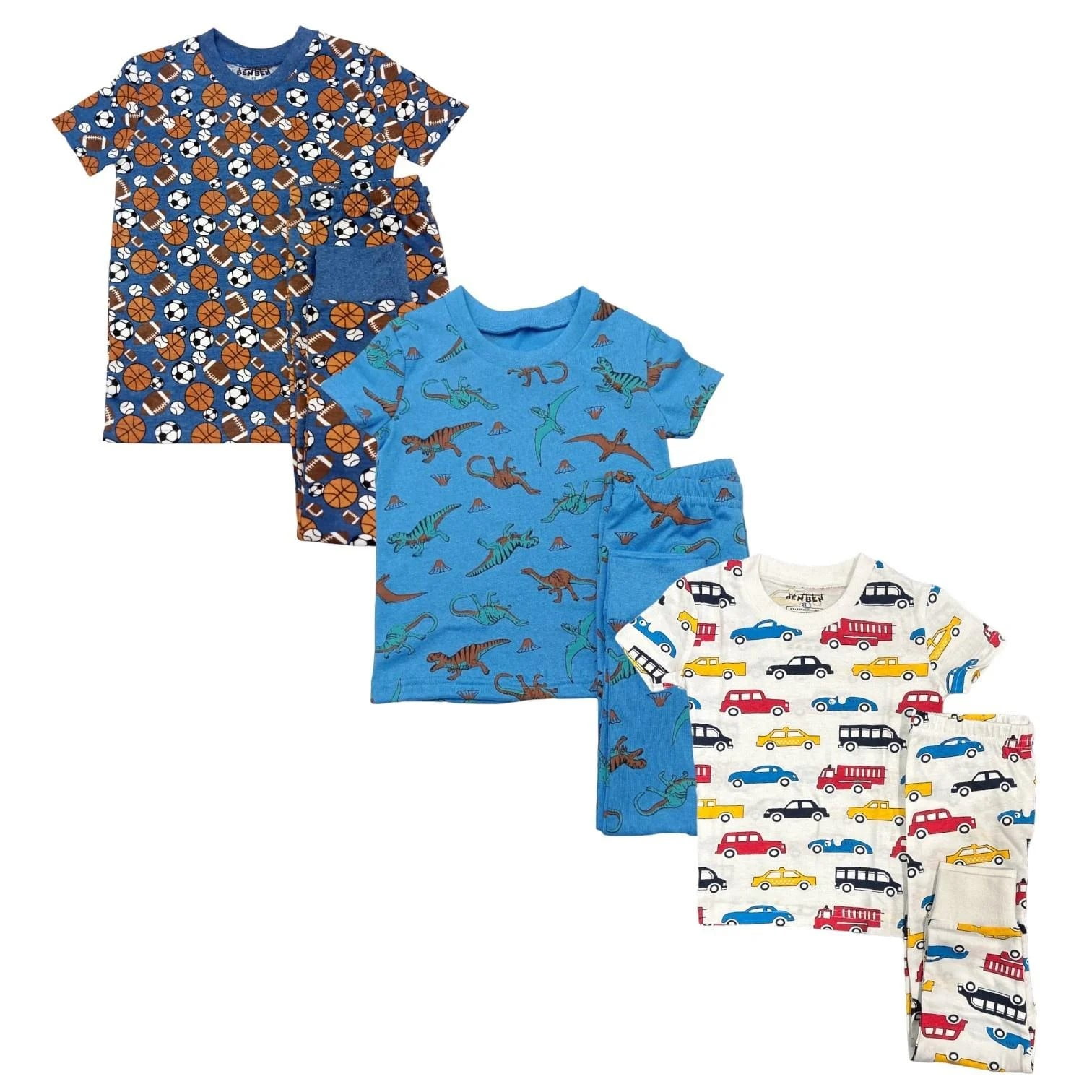 Kids Baby Toddler Boy Pajamas Set Clothes Sleepwear Snug Fit - 3 Pack ...
