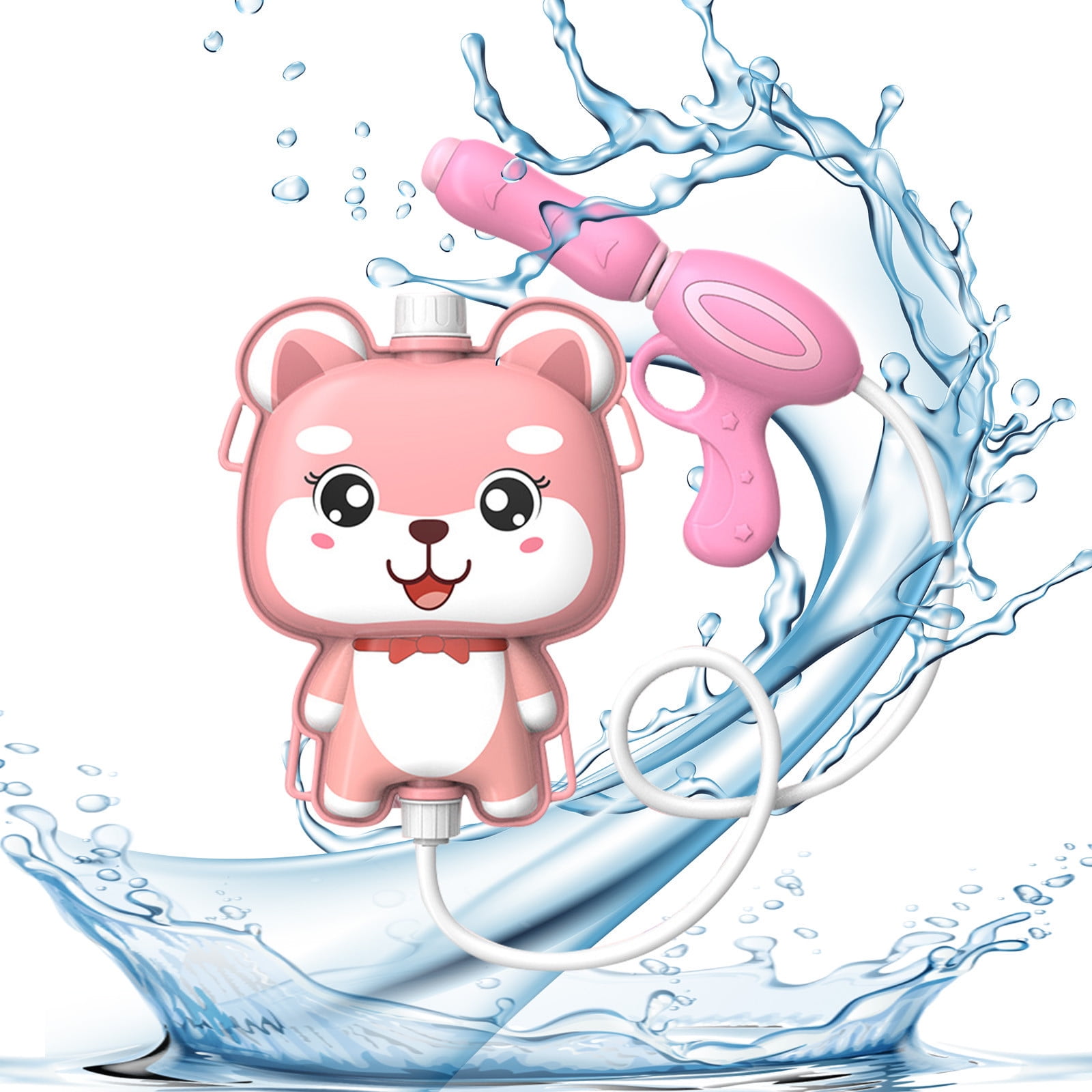 Kids Backpack Water Spray Toy - 1000ml Large Tank, 27ft Long Range ...