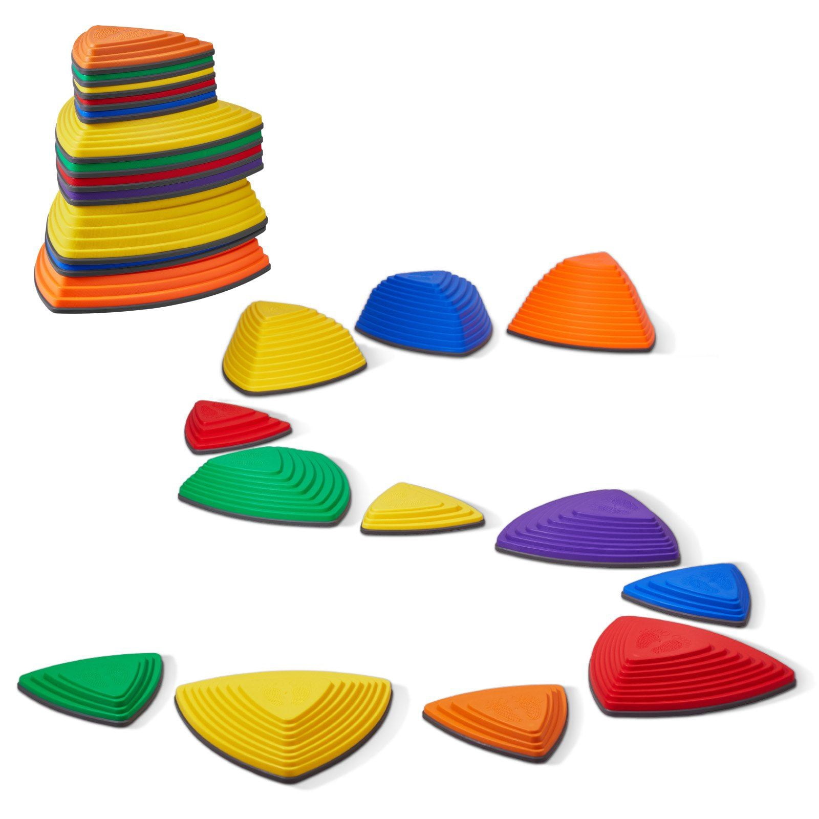 Kids Balance Stepping Stones Sensory Obstacle Course 12 PCS Outdoor ...