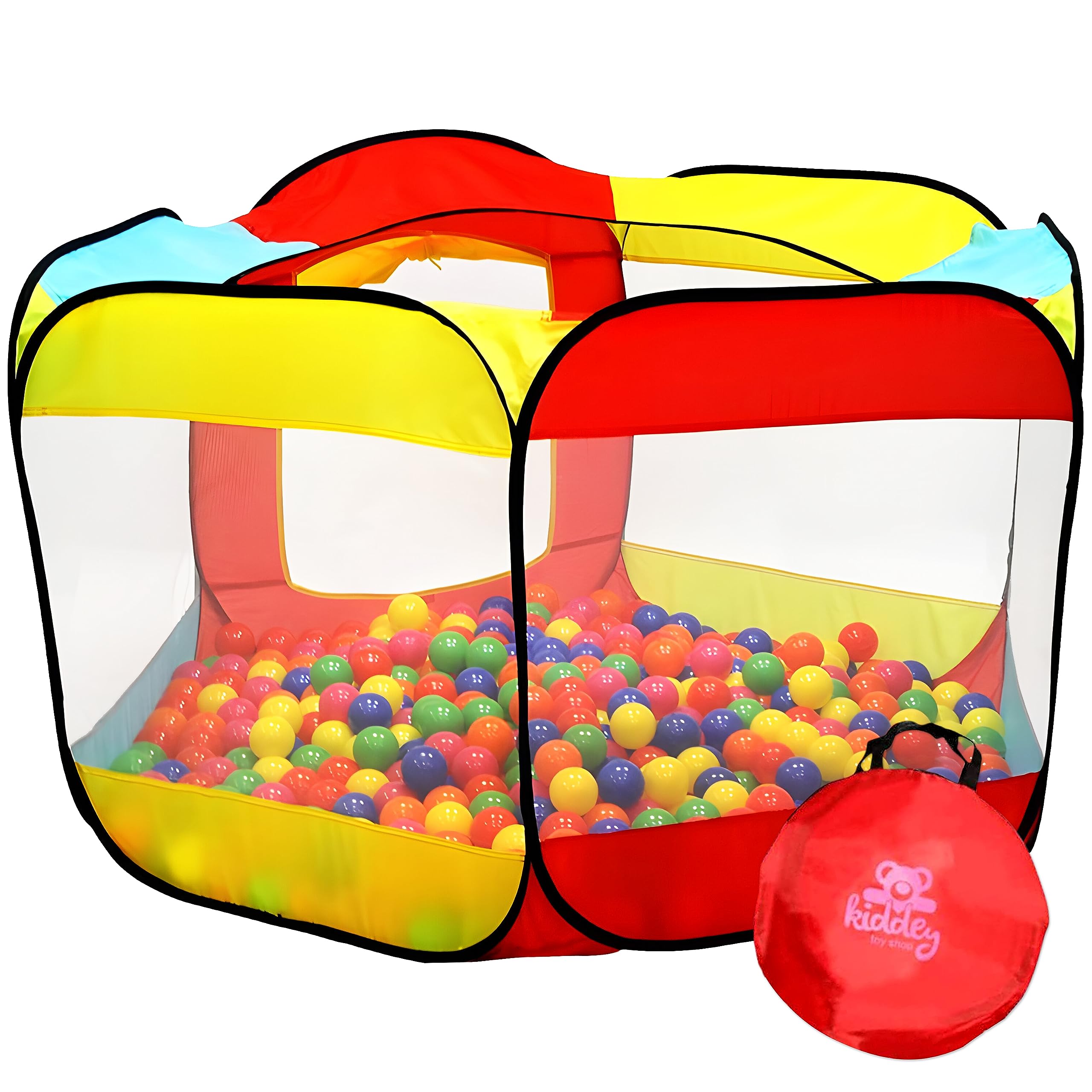 Kids Ball Pit Large Pop Up Ball Pit Tent For Toddlers - Indoor ...