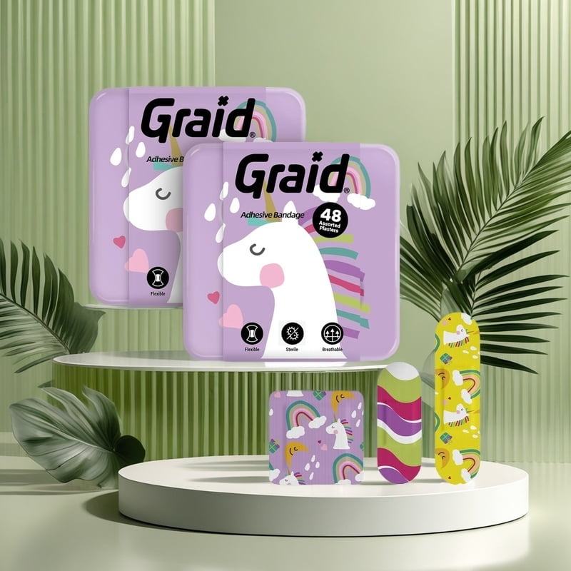 Kids Bandages Cute Cartoon Bandages Kawaii Variety Pack Comfortable ...