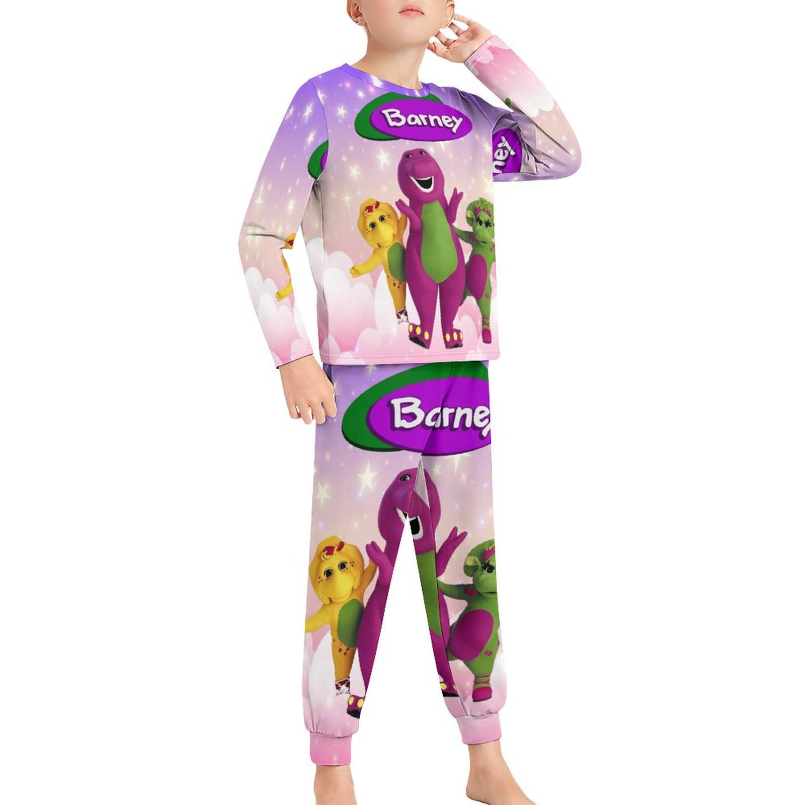 Kids Barney And Friends Pajamas 2 Pieces Pjs Kids Sleepwear Clothes ...