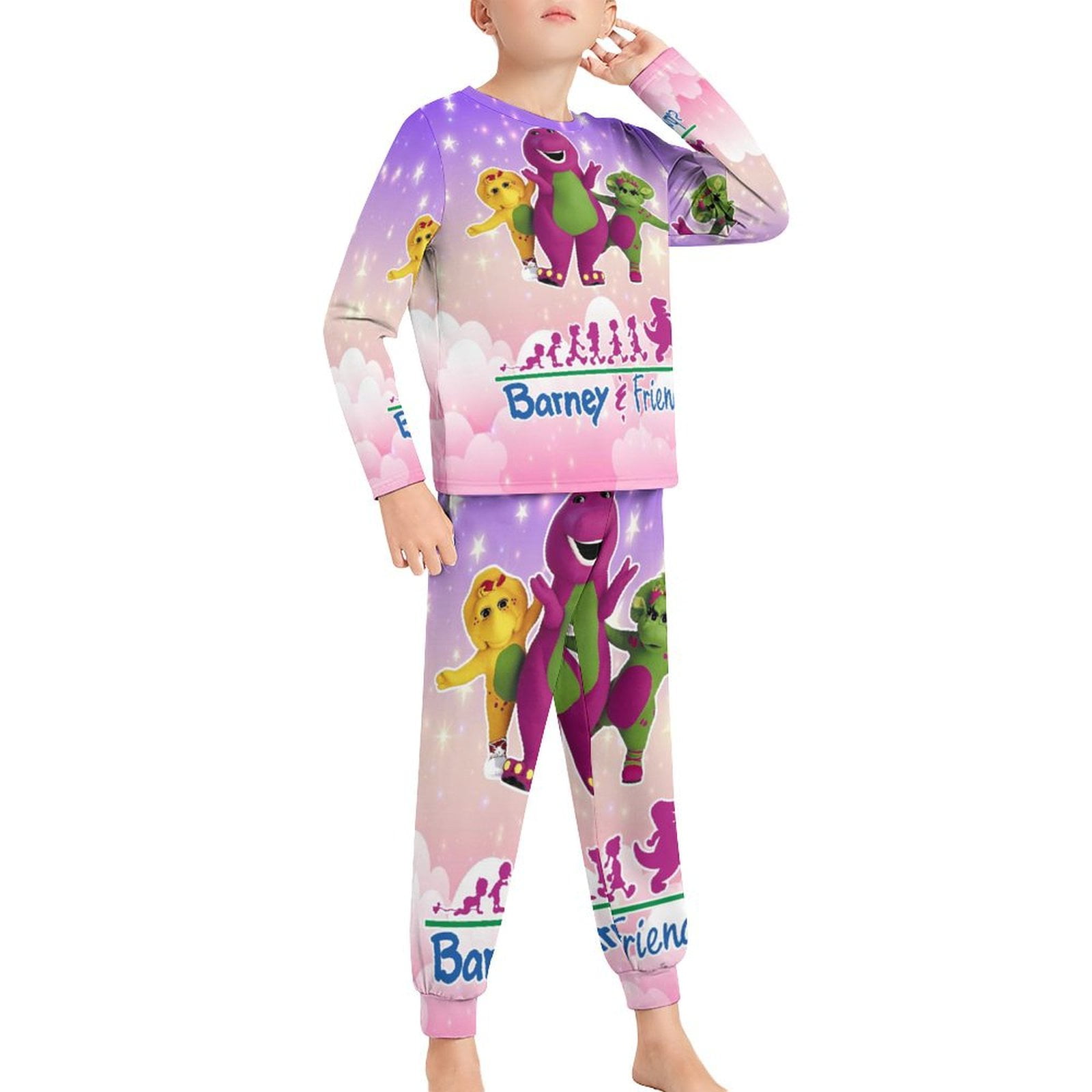 Kids Barney And Friends Pajamas 2 Pieces Pjs Kids Sleepwear Clothes ...