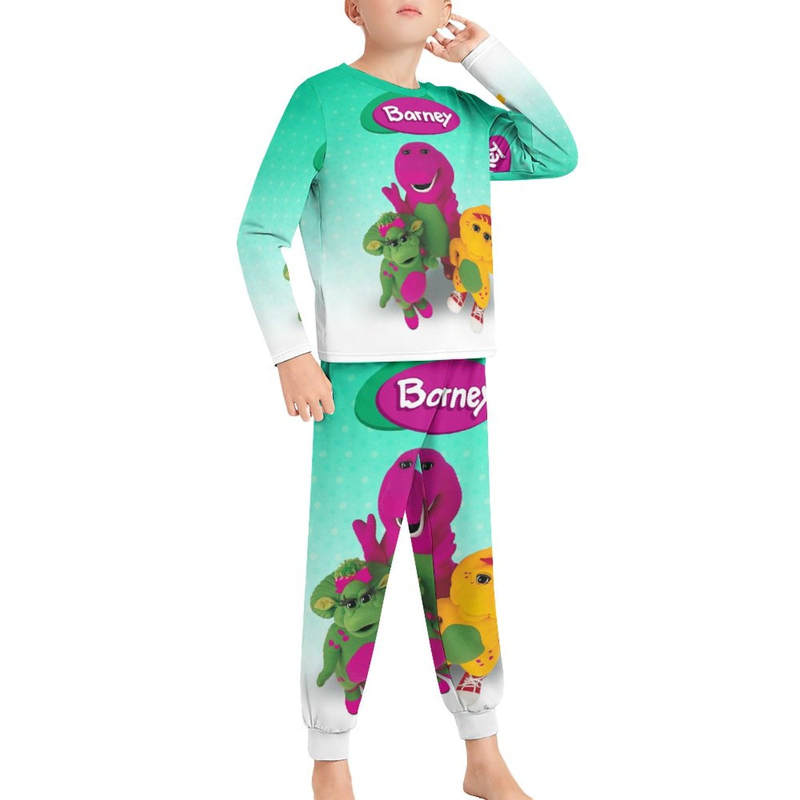 Kids Barney And Friends Pajamas 2 Pieces Pjs Kids Sleepwear Clothes ...