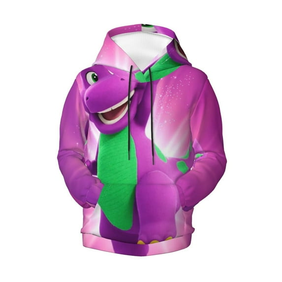 Kids Barney Dinosaur Friends Hoodie with Pocket Cartoon Printed ...