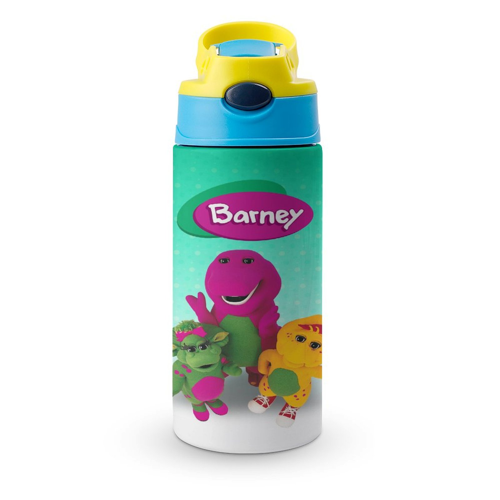 Kids Barney And Friends Water Bottle Cartoon Insulated Water Bottle ...