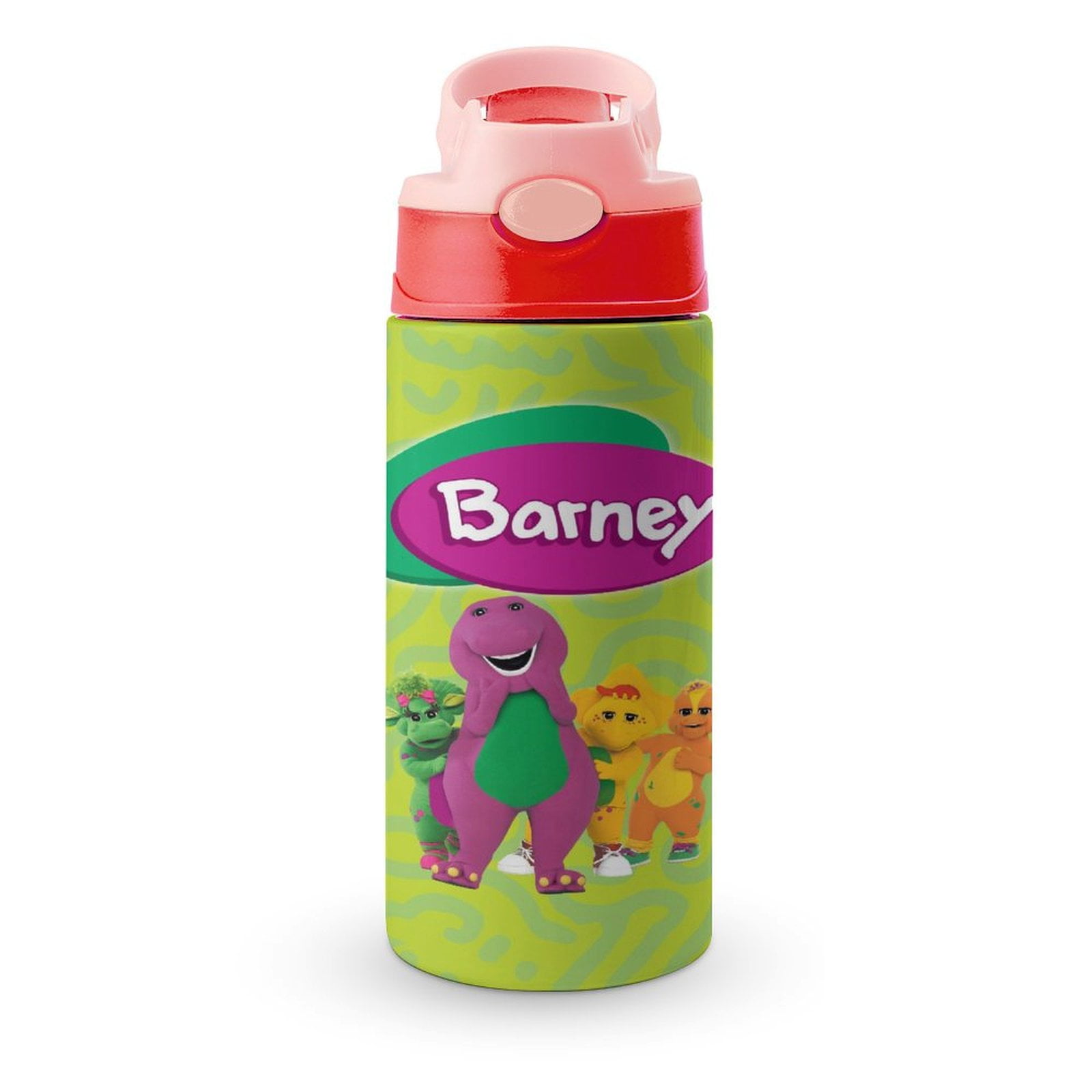 Kids Barney And Friends Water Bottle Cartoon Insulated Water Bottle ...