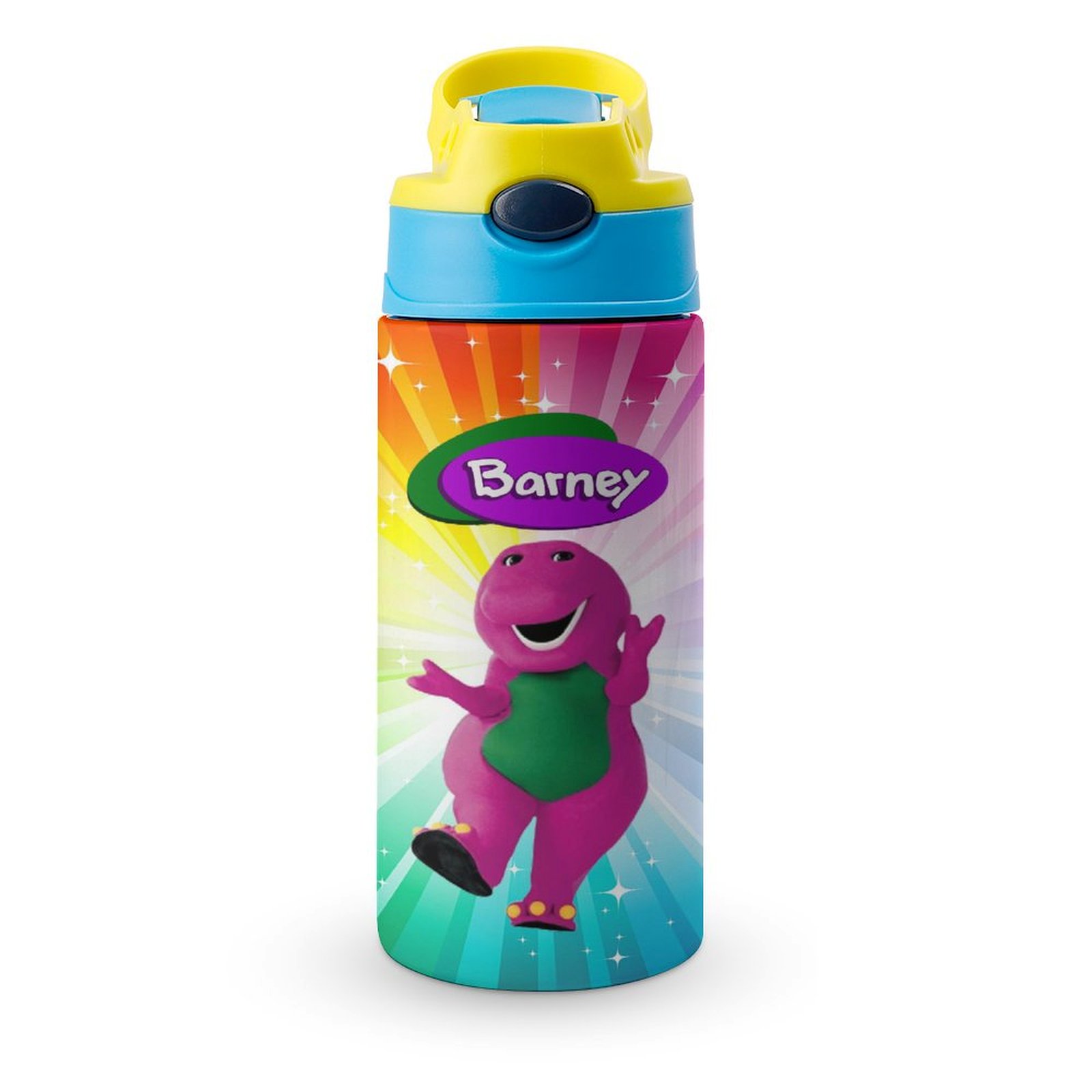 Kids Barney And Friends Water Bottle Cartoon Insulated Water Bottle ...