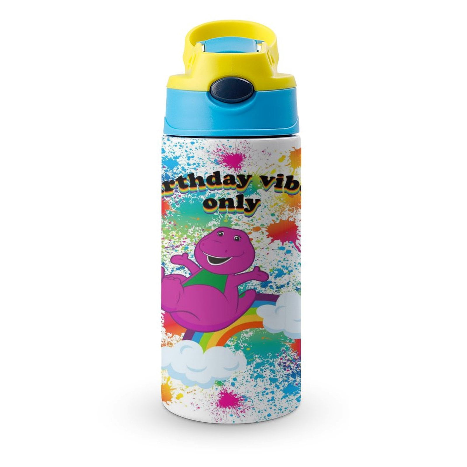 Kids Barney And Friends Water Bottle Cartoon Insulated Water Bottle ...