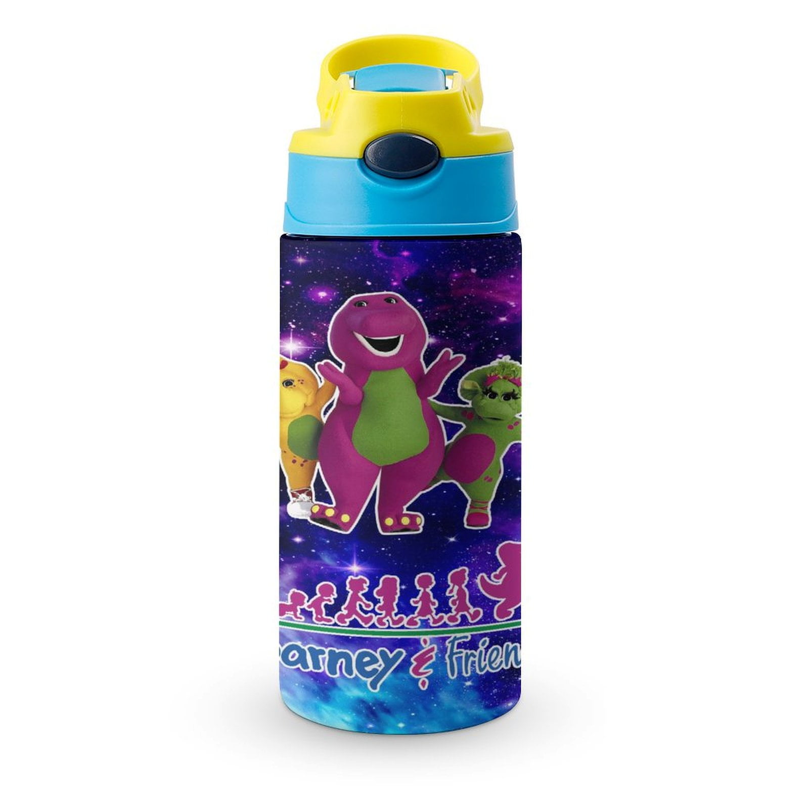 Kids Barney And Friends Water Bottle Cartoon Insulated Water Bottle ...