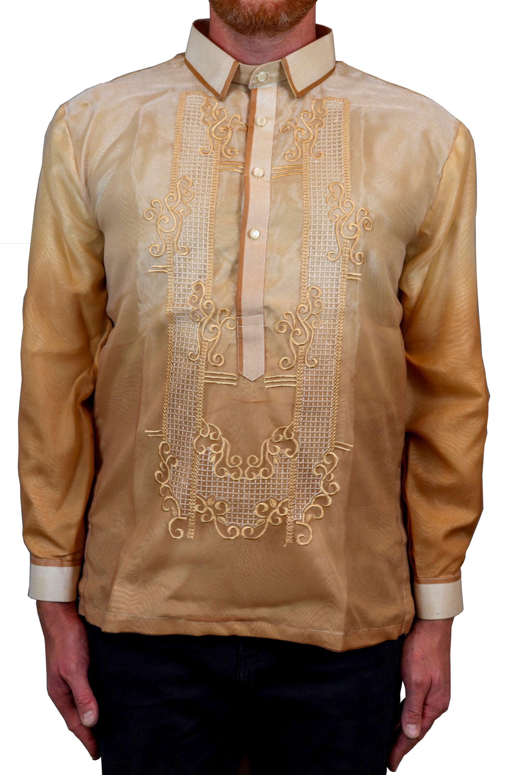 Kids Barong Tagalog Beige Formal Dress Shirt Nepal | Ubuy