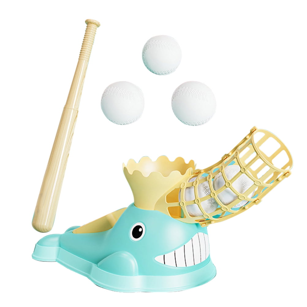 Kids Baseball Pitching Machine Step On Baseball Launcher Baseball ...