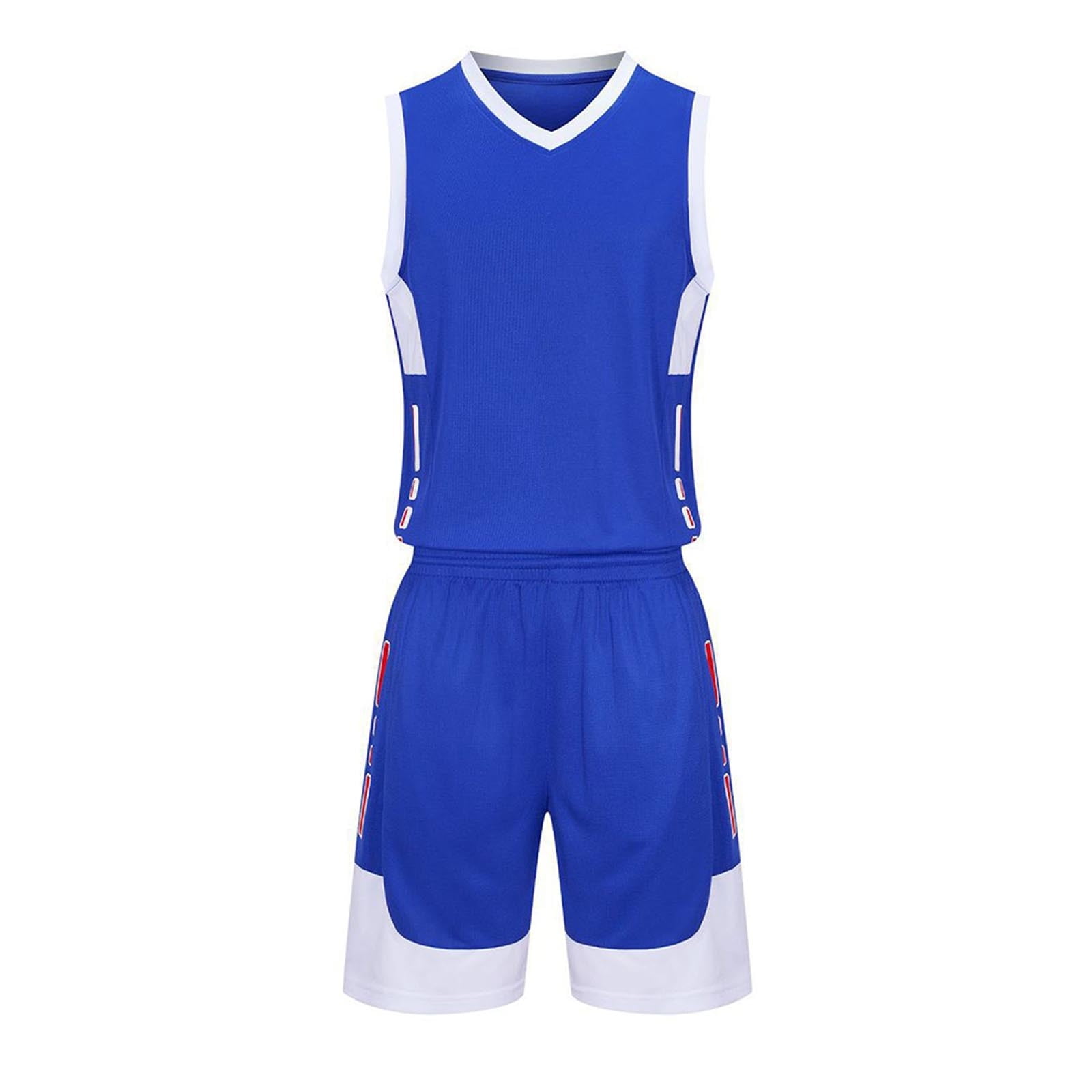 Kids Basketball Jerseys Outfits Boys Summer Tracksuit 2 Piece Training ...