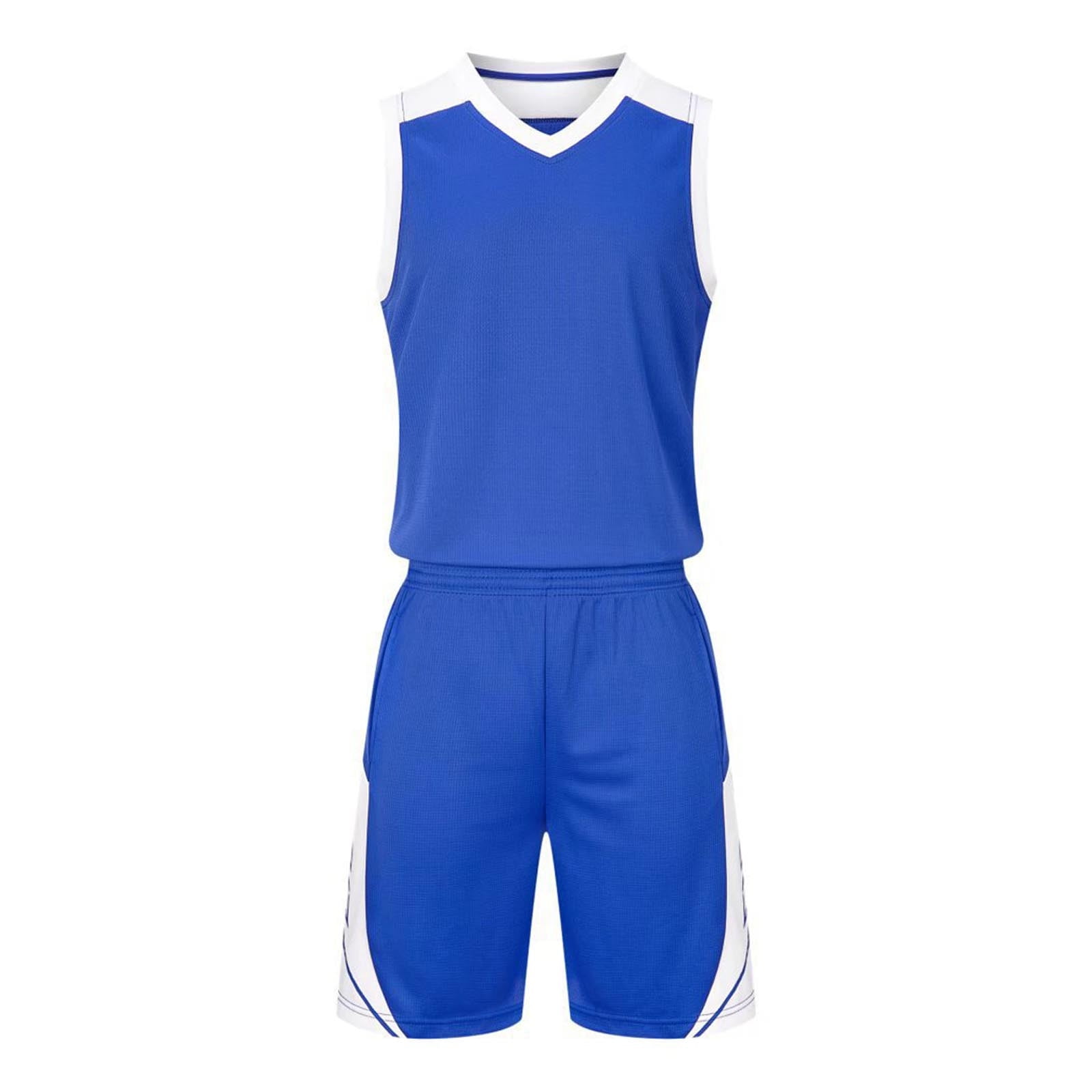 Kids Basketball Jerseys Outfits Boys Summer Tracksuit 2 Piece Training ...