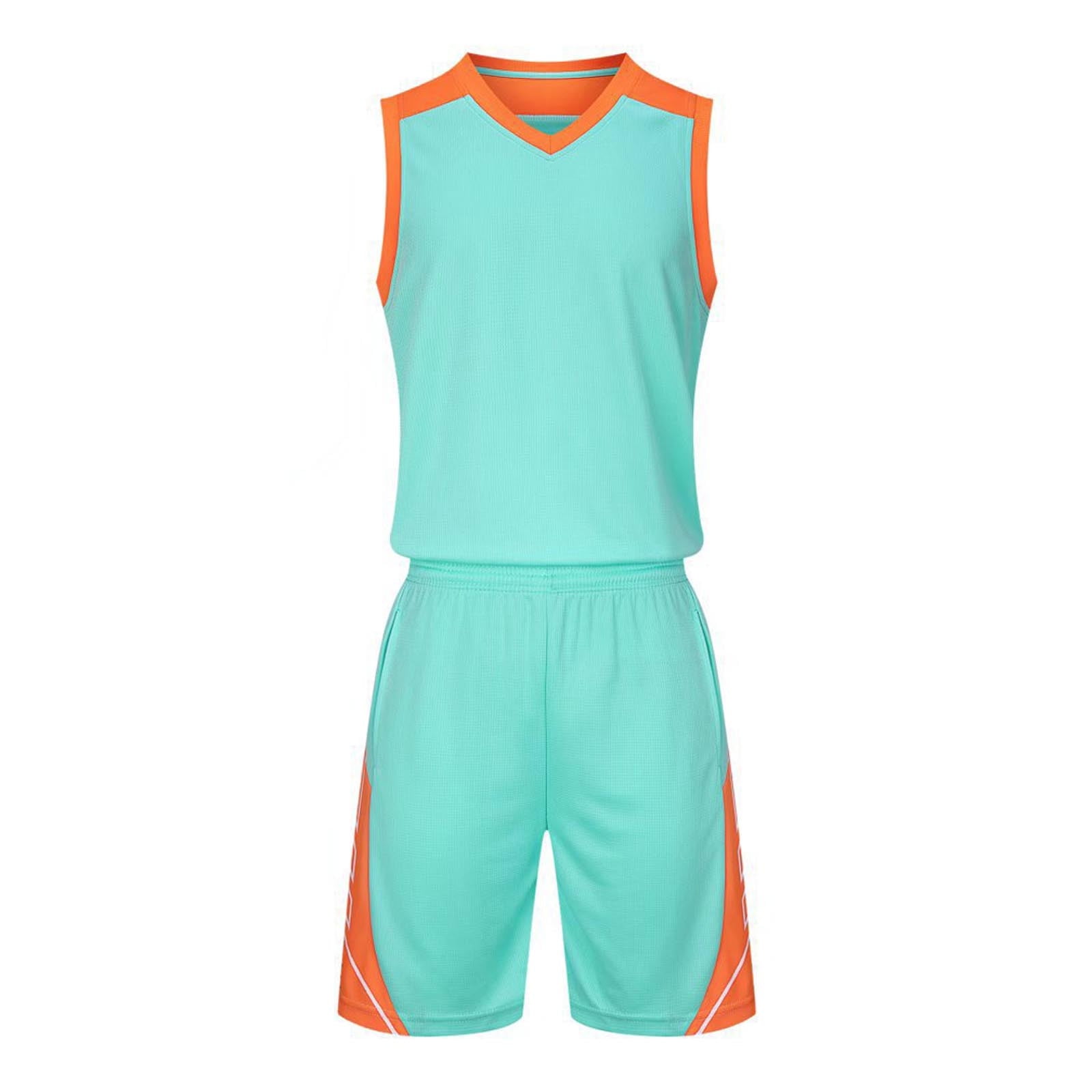 Kids Basketball Jerseys Outfits Boys Summer Tracksuit 2 Piece Training ...