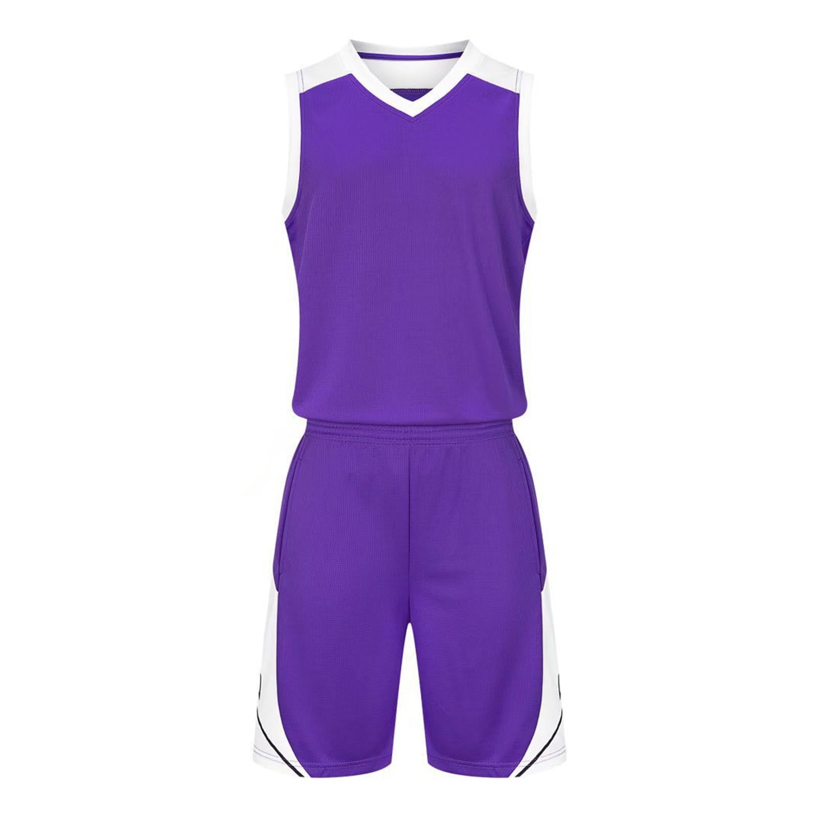 Kids Basketball Jerseys Outfits Boys Summer Tracksuit 2 Piece Training ...