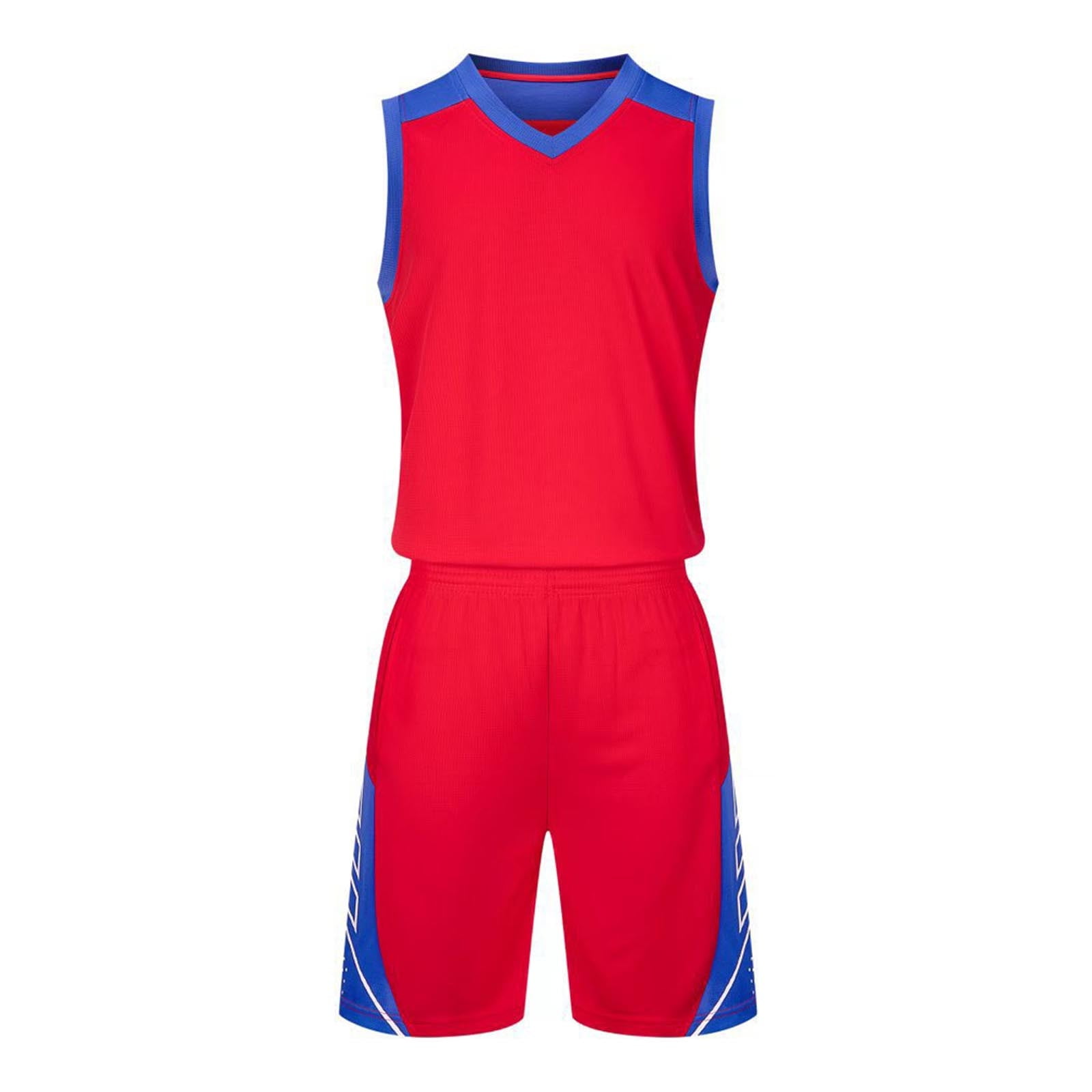 Kids Basketball Jerseys Outfits Boys Summer Tracksuit 2 Piece Training ...