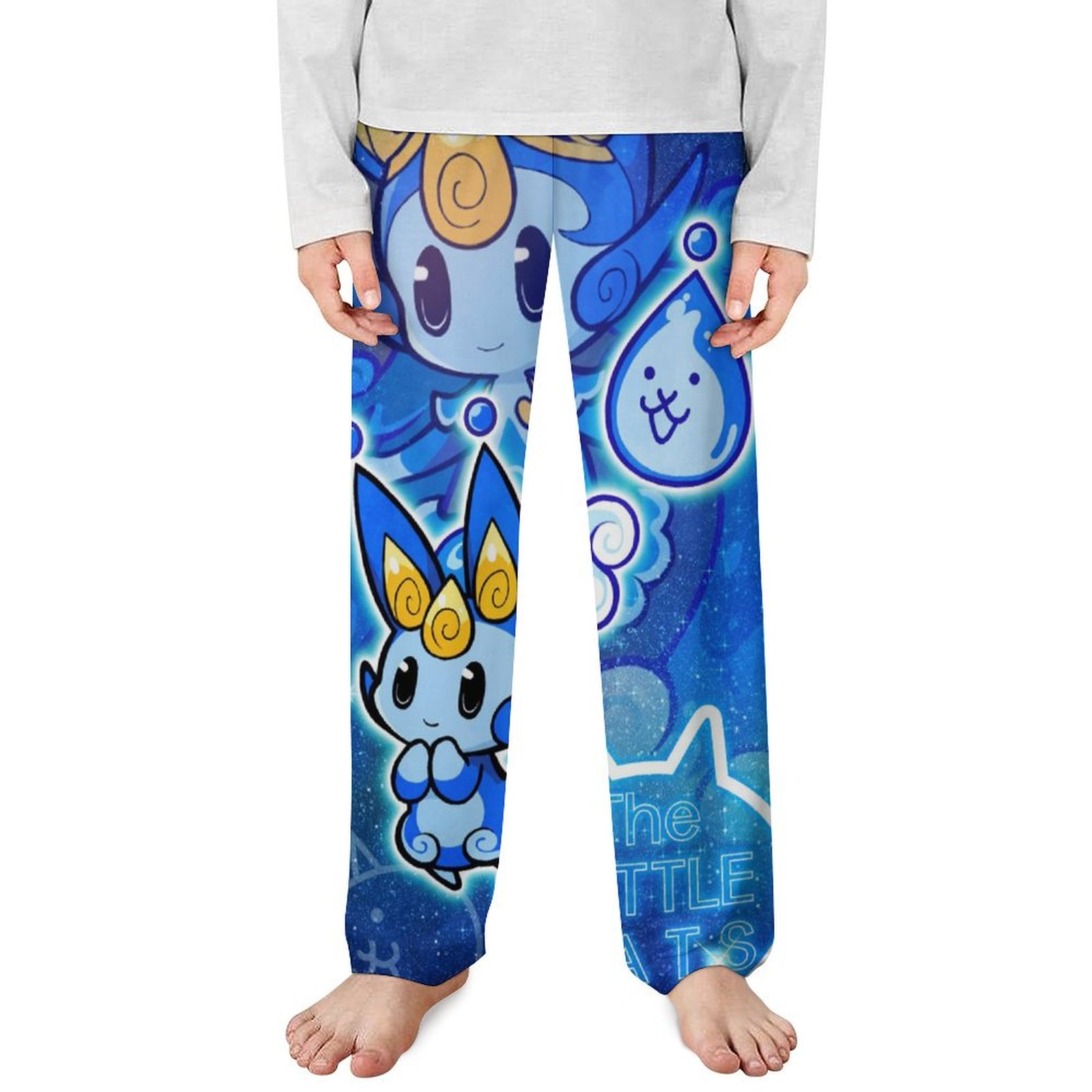 Kids Bat-tle Cats Pajama Pants Cartoon Long Pj Pants Cute Elastic Waist ...