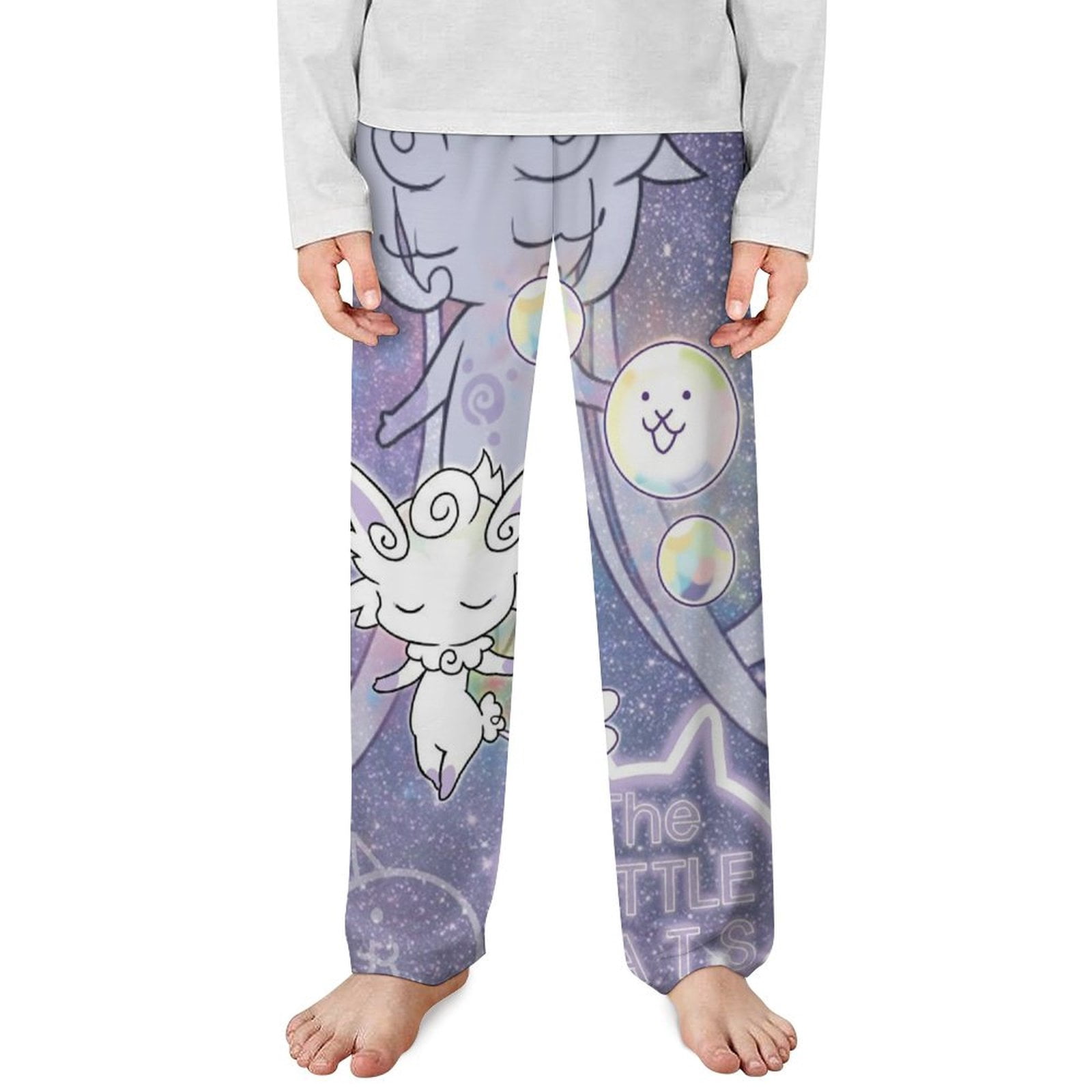 Kids Bat-tle Cats Pajama Pants Cartoon Long Pj Pants Cute Elastic Waist ...