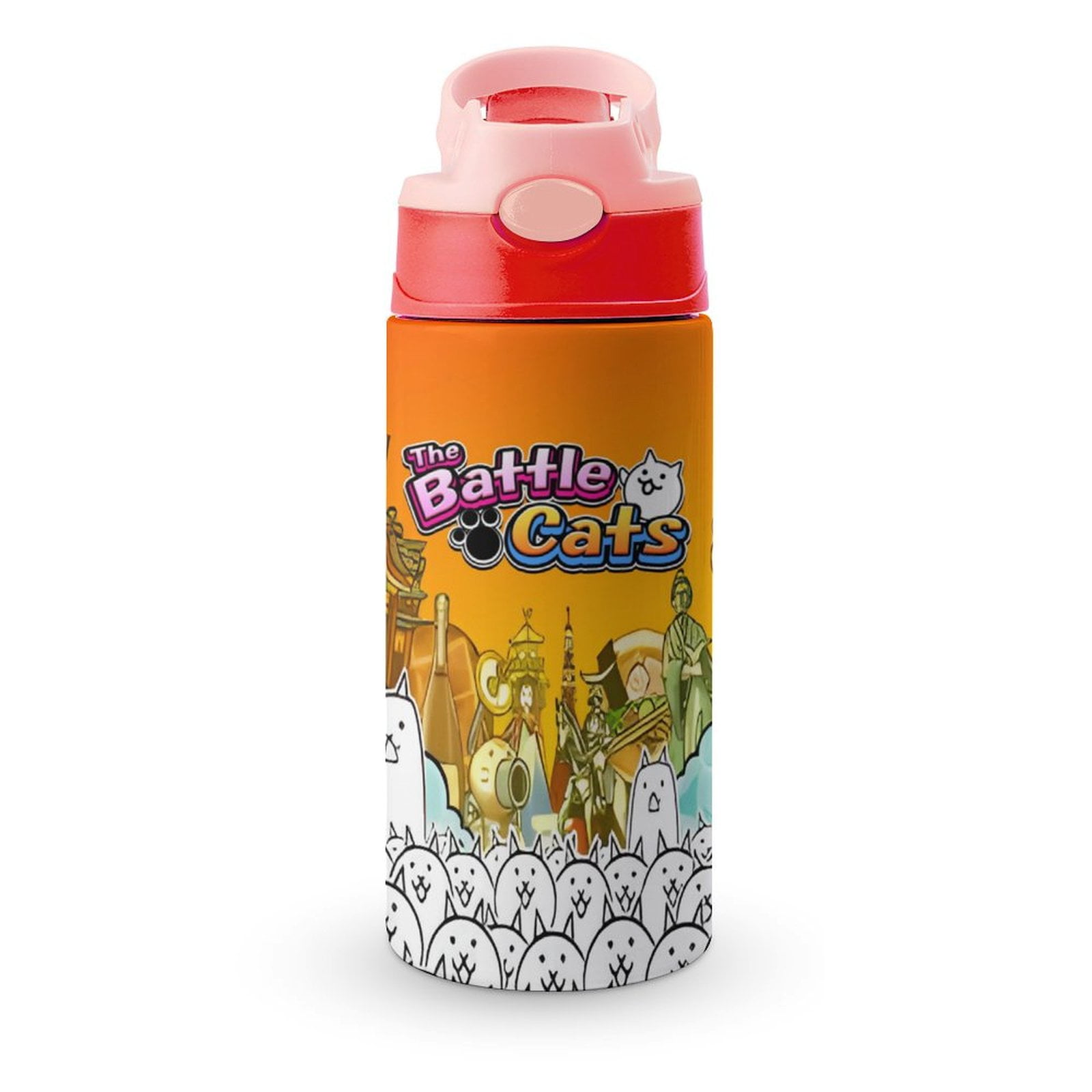 Kids Bat-tle Cats Water Bottle Insulated Stainless Steel Water Bottles ...