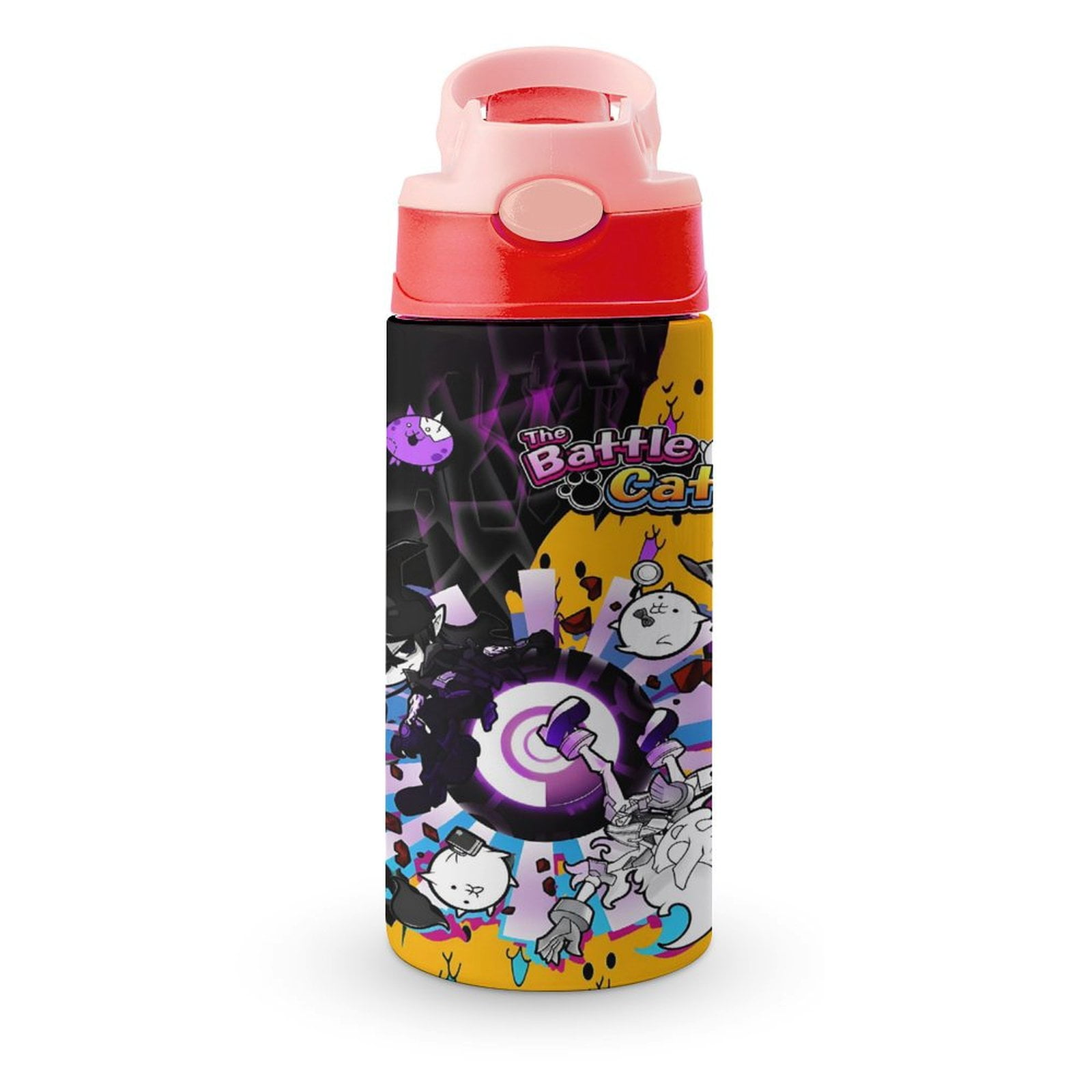 Kids Bat-tle Cats Water Bottle Insulated Stainless Steel Water Bottles ...